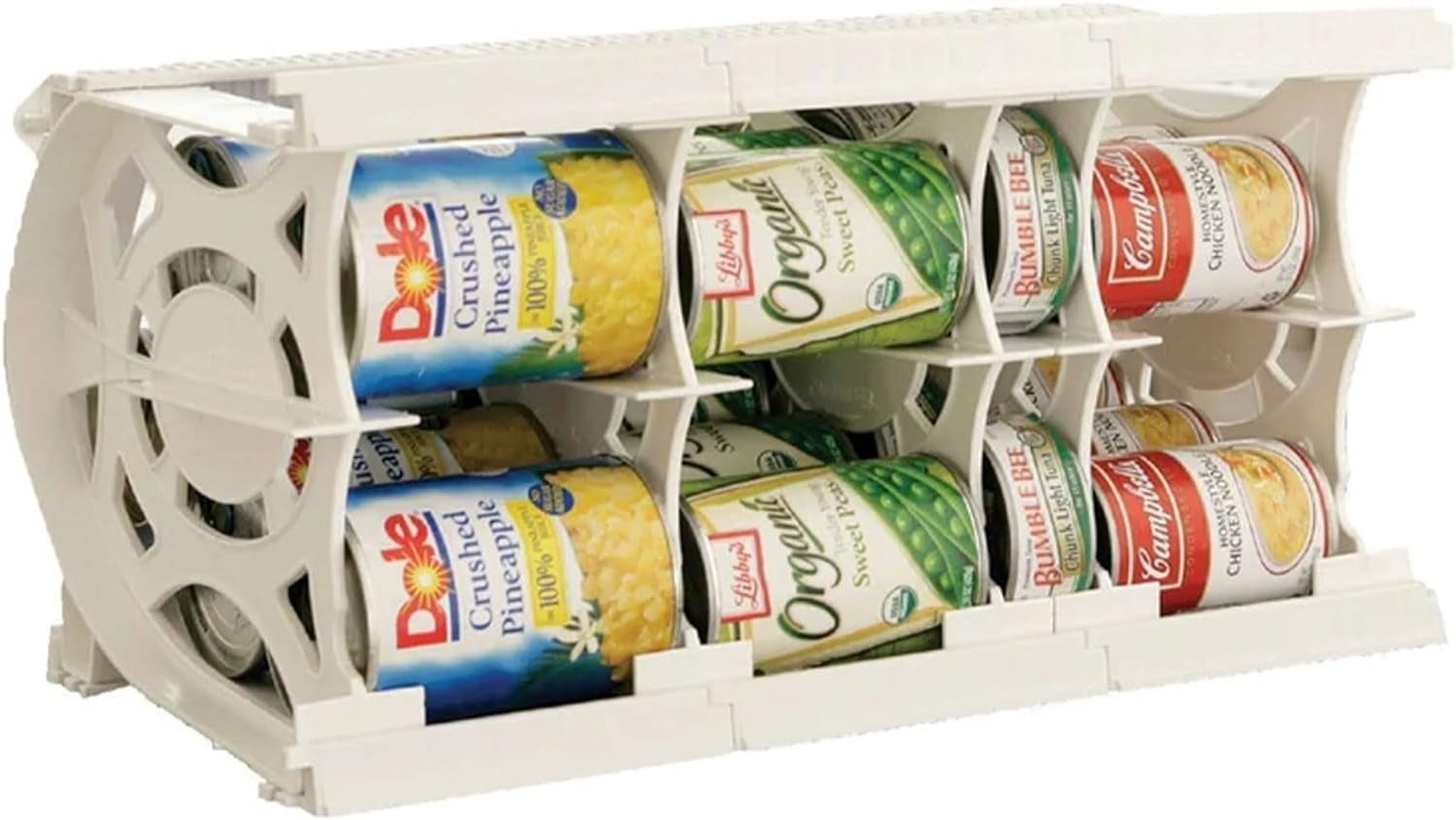Cansolidator Cupboard 20 Cans, Stackable & Adjustable Can Organizer for ...