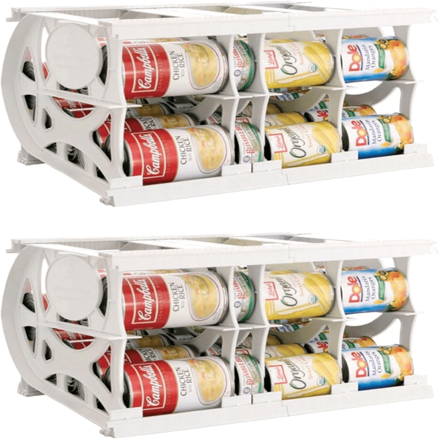 Cansolidator Pantry 60 Cans Stackable Adjustable Can Organizer for ...