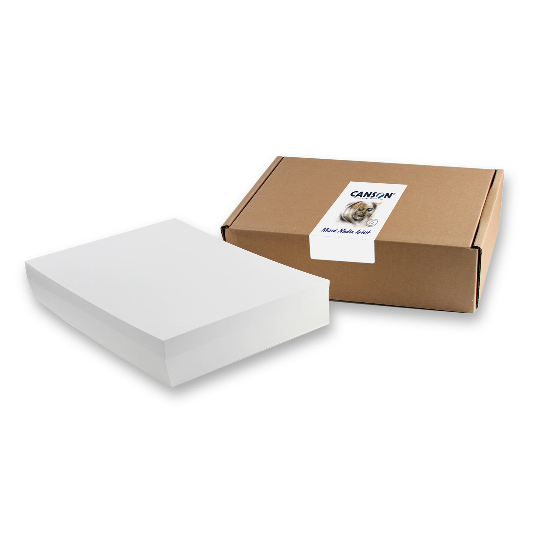 Canson Artist Series Mixed Media Sheet Bulk Pack, 100 Sheet, 18x24 inch ...