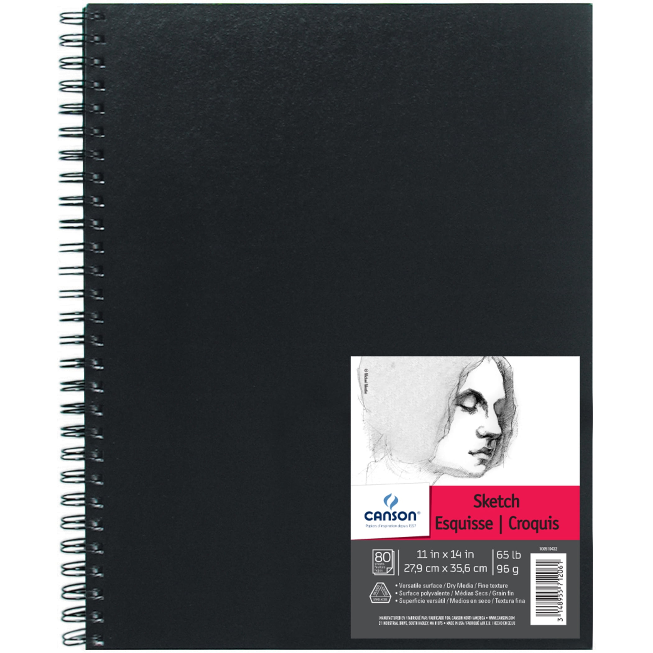 Canson Artist Series Sketch Book, 11in x 14in, 80/Sheets - Walmart.com