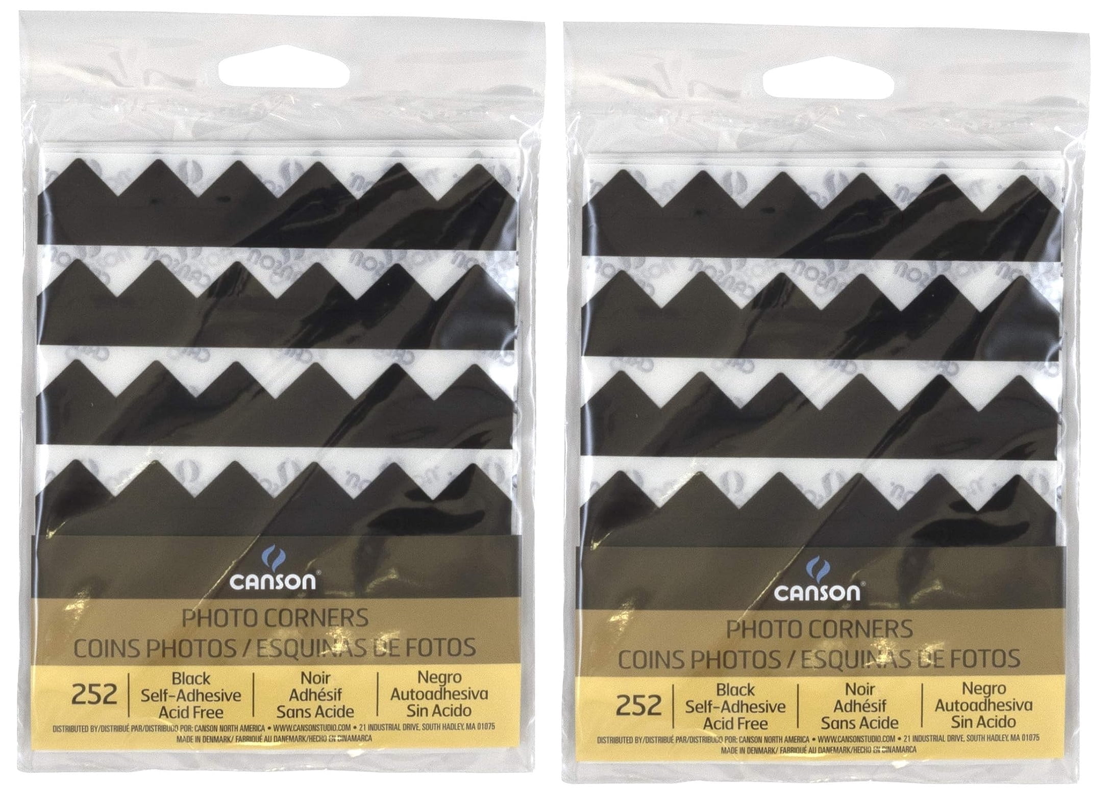 Canson Black Self Adhesive Photo Corners, 504 Pack - Walmart.com