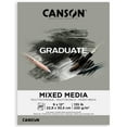 Canson Graduate Grey Toned Mixed Media Pad, Foldover, 9x12 inch, 20 ...