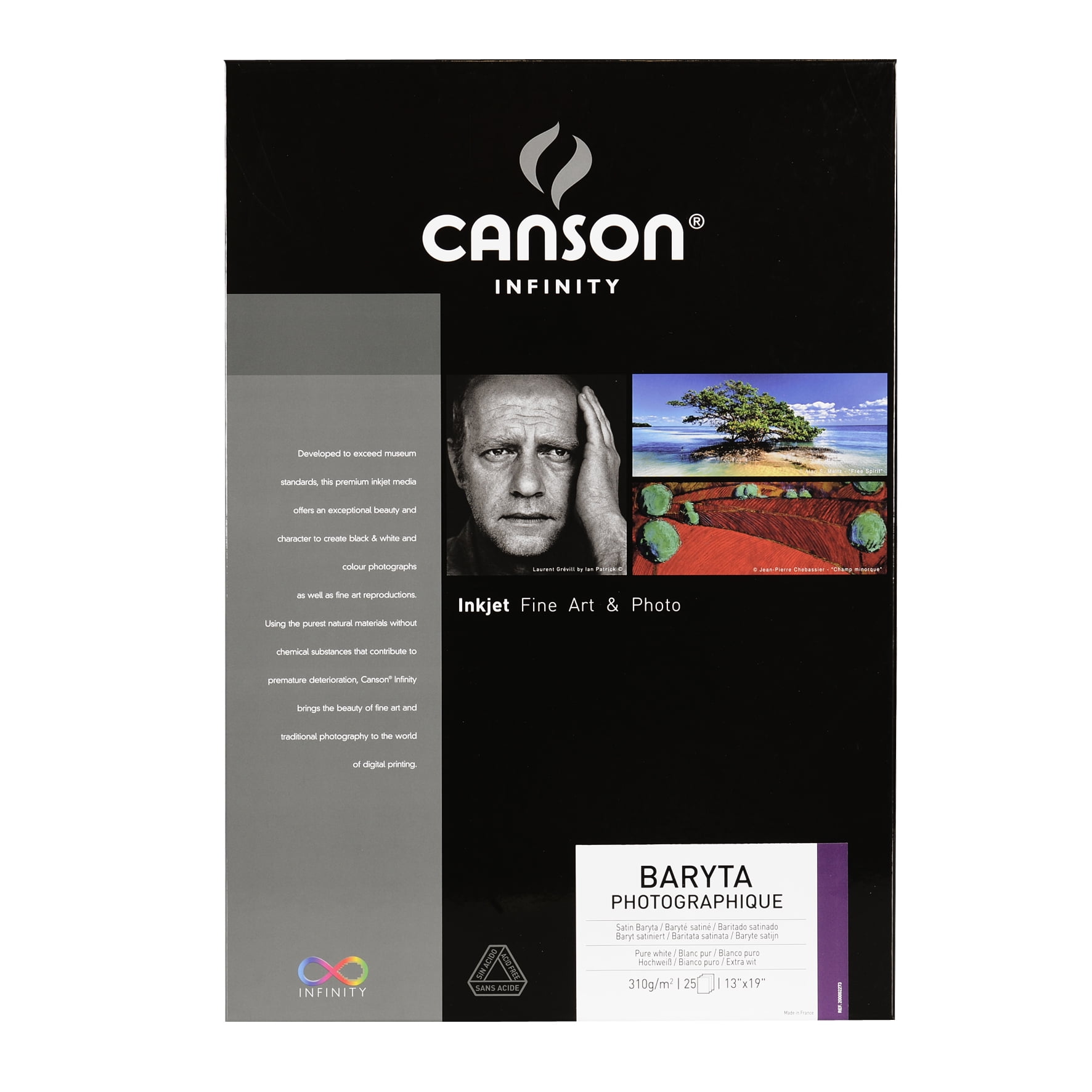 Canson Infinity Baryta Photographique Photo Paper, 13in x 19in 310 gsm ...