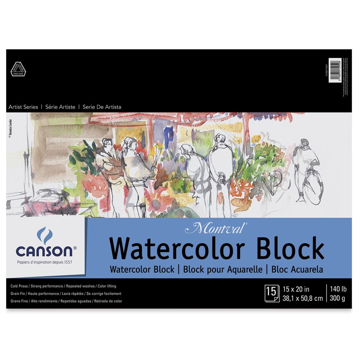 Canson Montval Watercolor Block - 15" x 20", 15 Sheets - Walmart.com