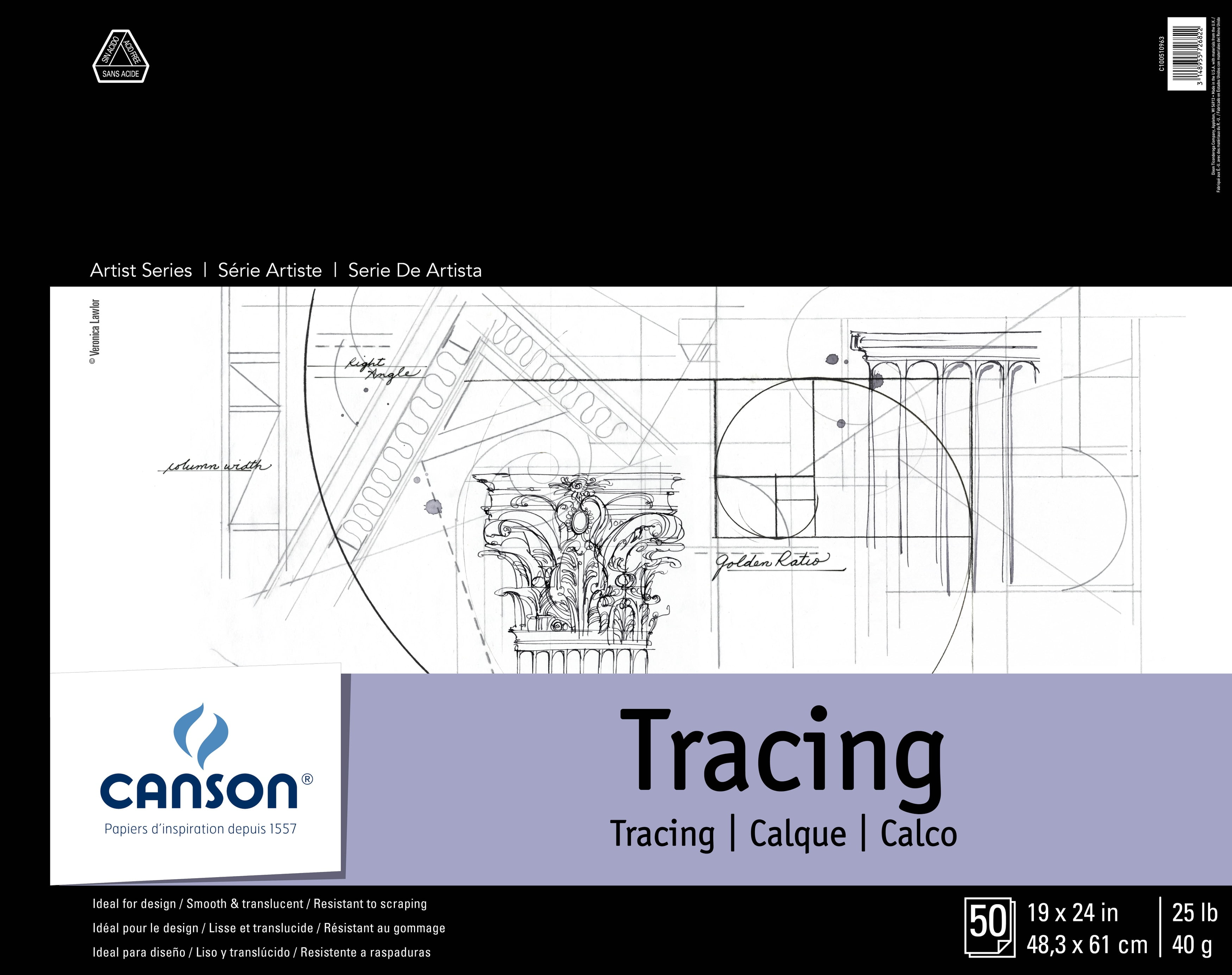 Canson Tracing Paper Pad, 19" x 24" - Walmart.com