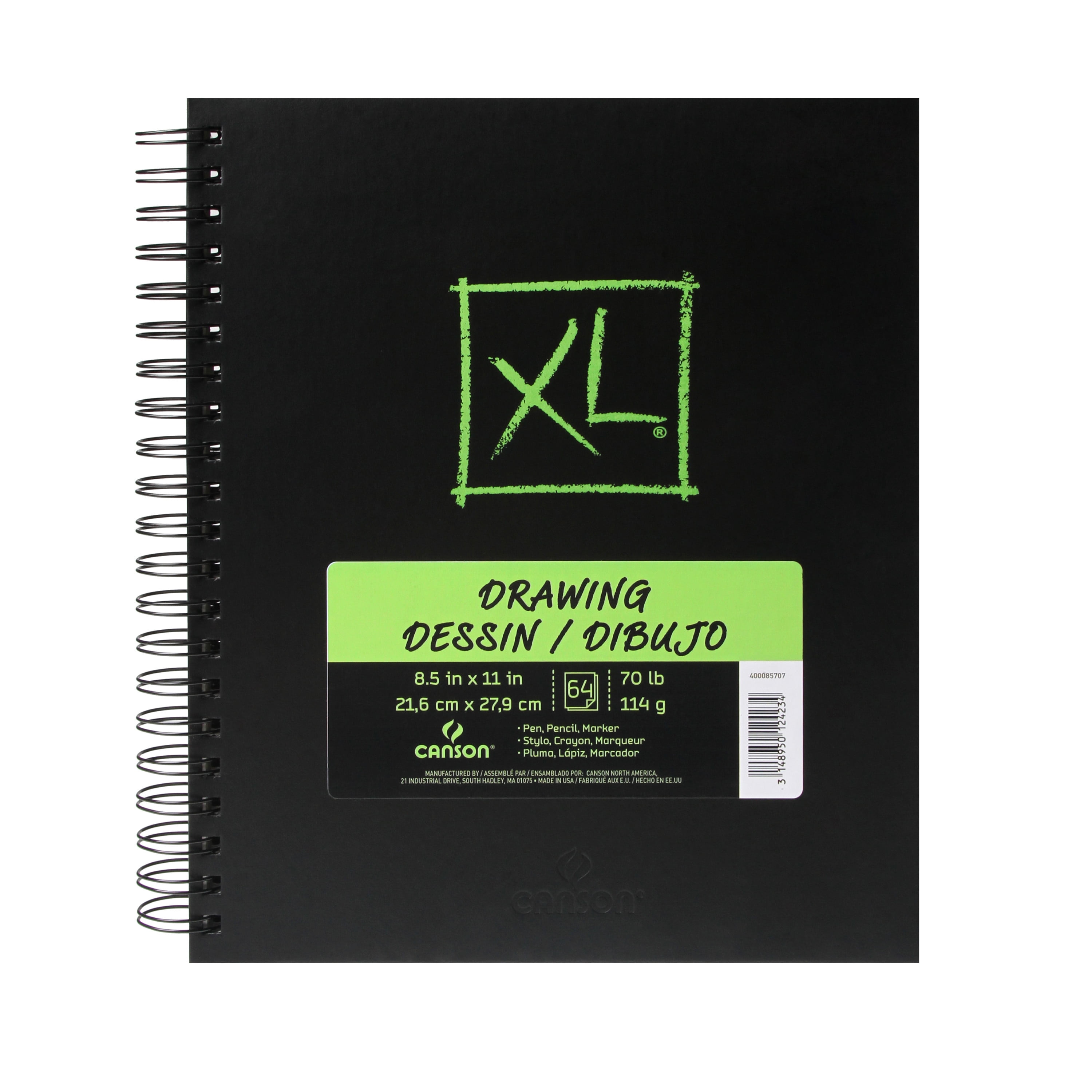 Canson XL Drawing Book, 60 Sheets, 8.5" x 11" - Walmart.com
