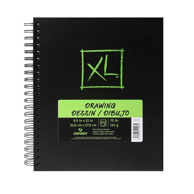 Canson XL Drawing Book, 60 Sheets, 8.5" x 11" - Walmart.com