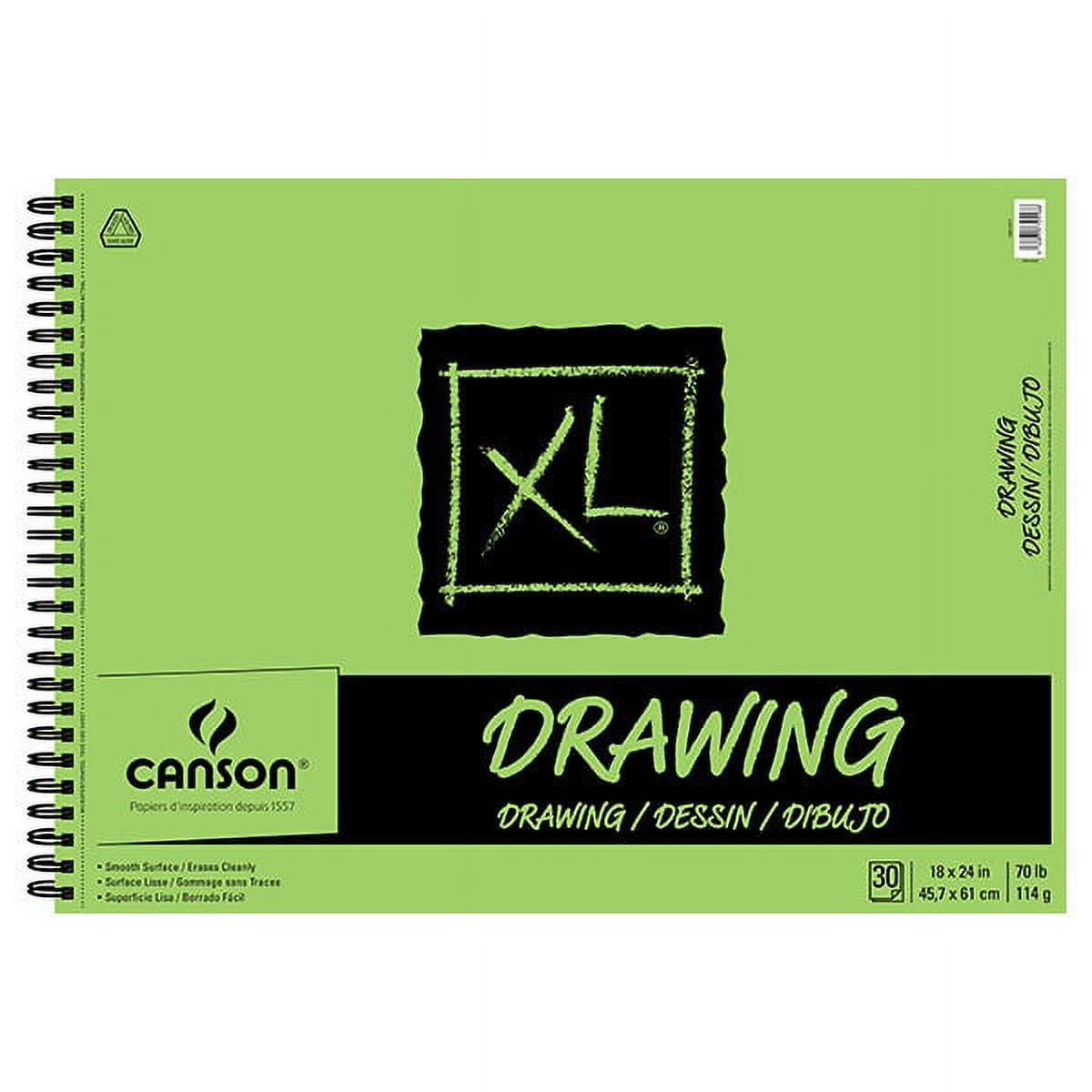 Free Shipping! Canson XL Drawing Pad - 70 lb, Wirebound Top, 30 Sheets ...