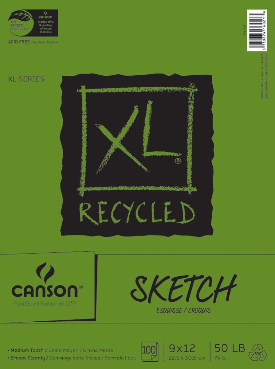 Canson XL Recycled Sketch Book, 100 Sheets - Walmart.com