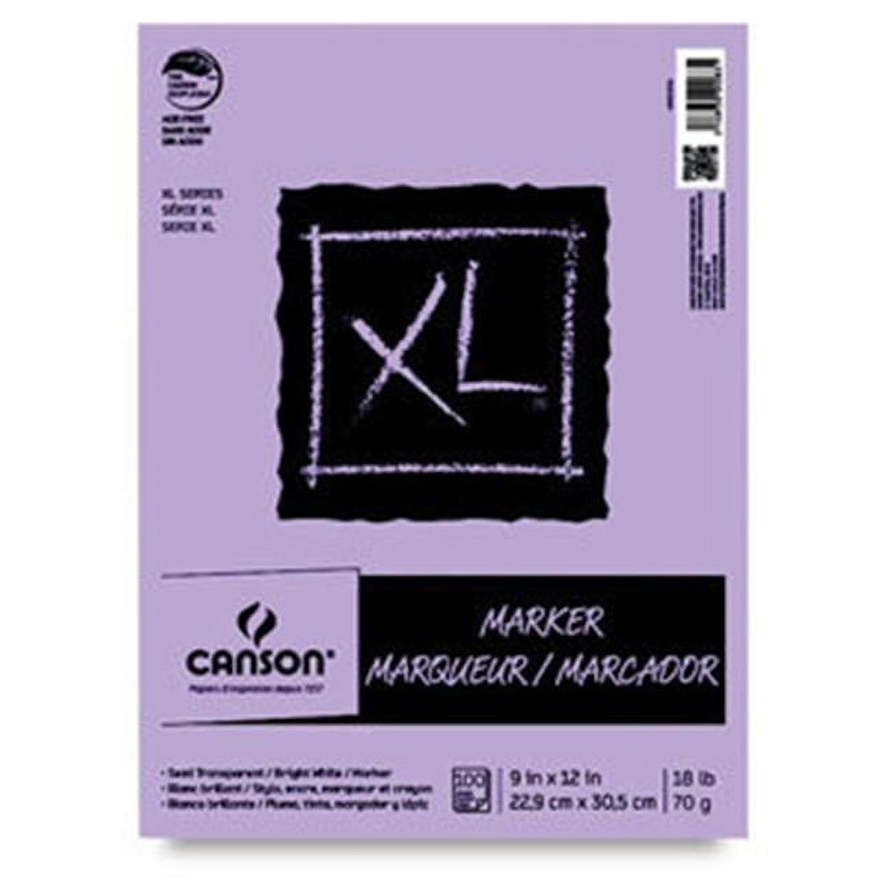 Canson XL Series Marker Paper, Foldover Pad, 9x12 inches, 100 Sheets ...