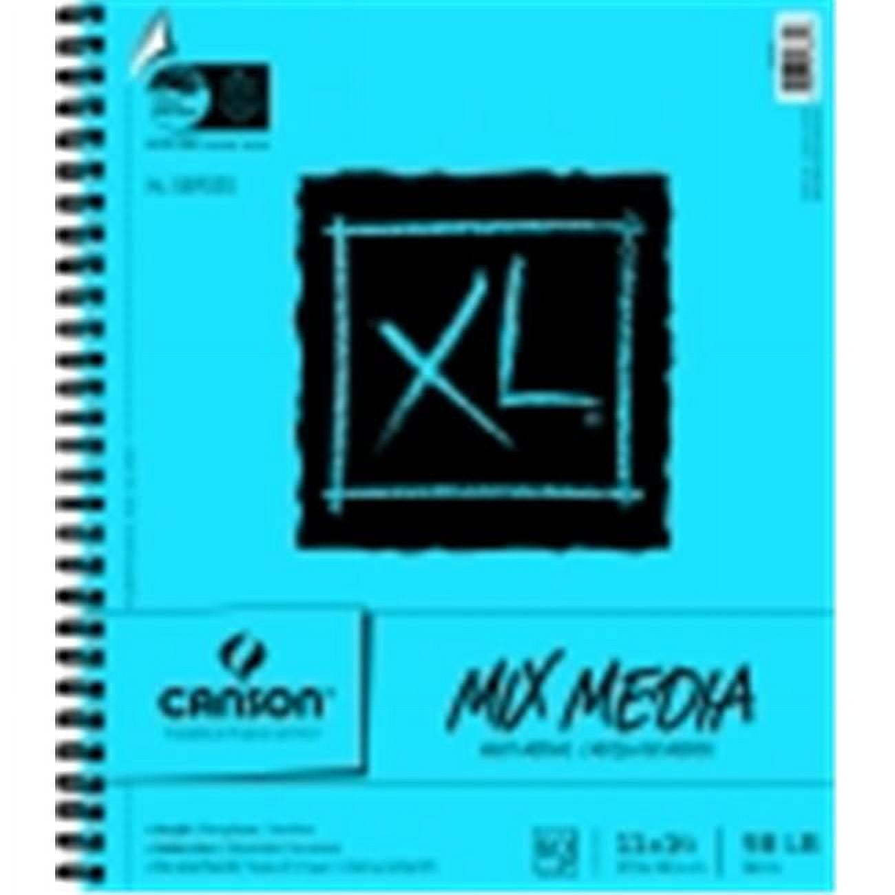 Canson Xl Side Wire Binding Multi-Media Drawing Pad - 11 x 14 In., Pack ...