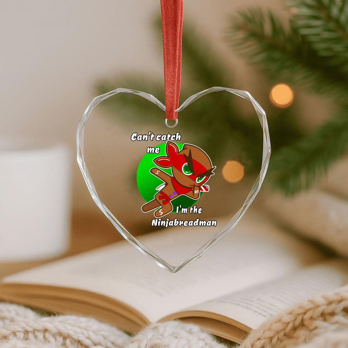 Cant Catch Me I M The Ninjabread Man Gingerbread Ninja Ornament, Home ...