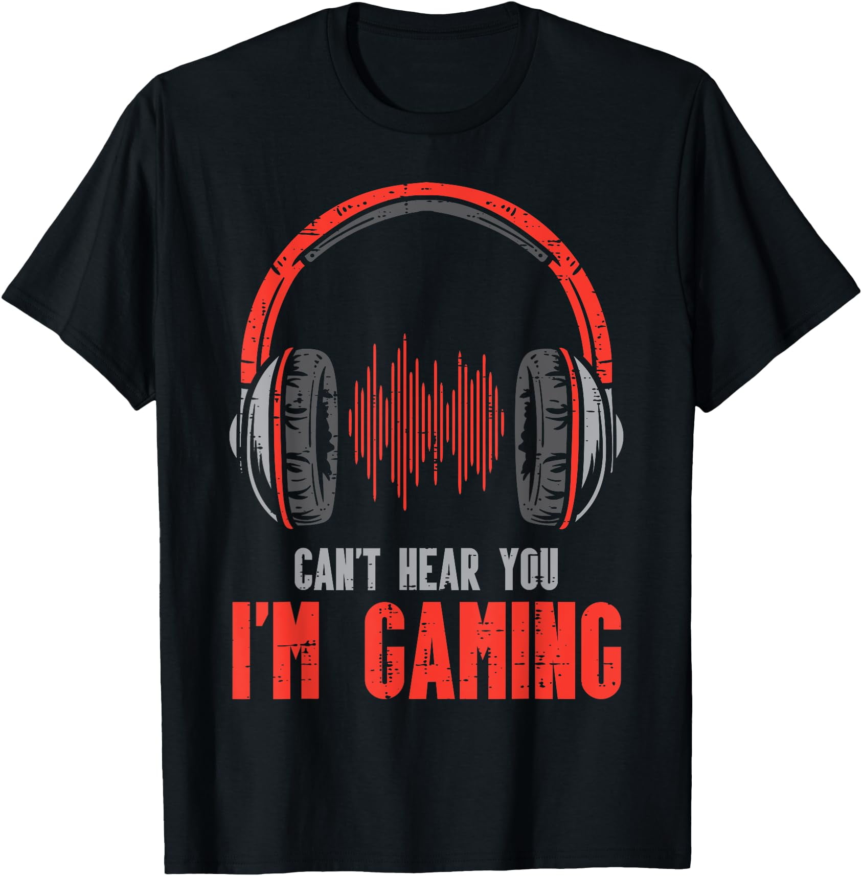 Cant Hear You Im Gaming Funny Gamer T-Shirt,Maroon Color,Size M ...