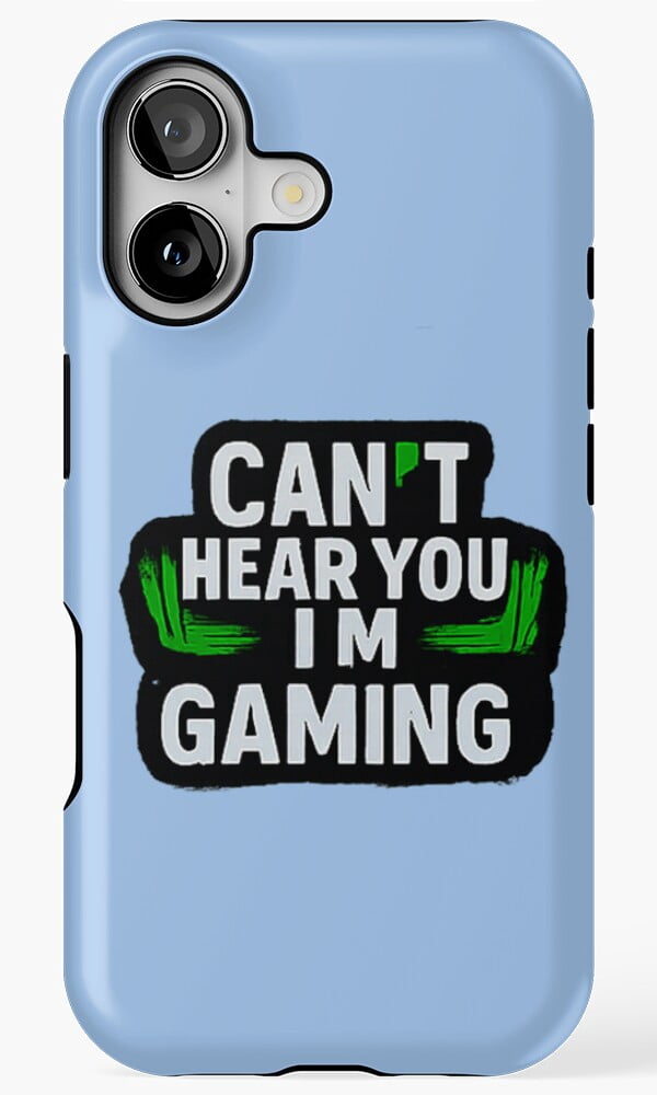 Cant Hear You Im Gaming Funny Sarcastic Quote Headset Player Device ...