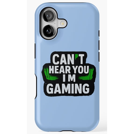 Cant Hear You Im Gaming Funny Sarcastic Quote Headset Player Device ...
