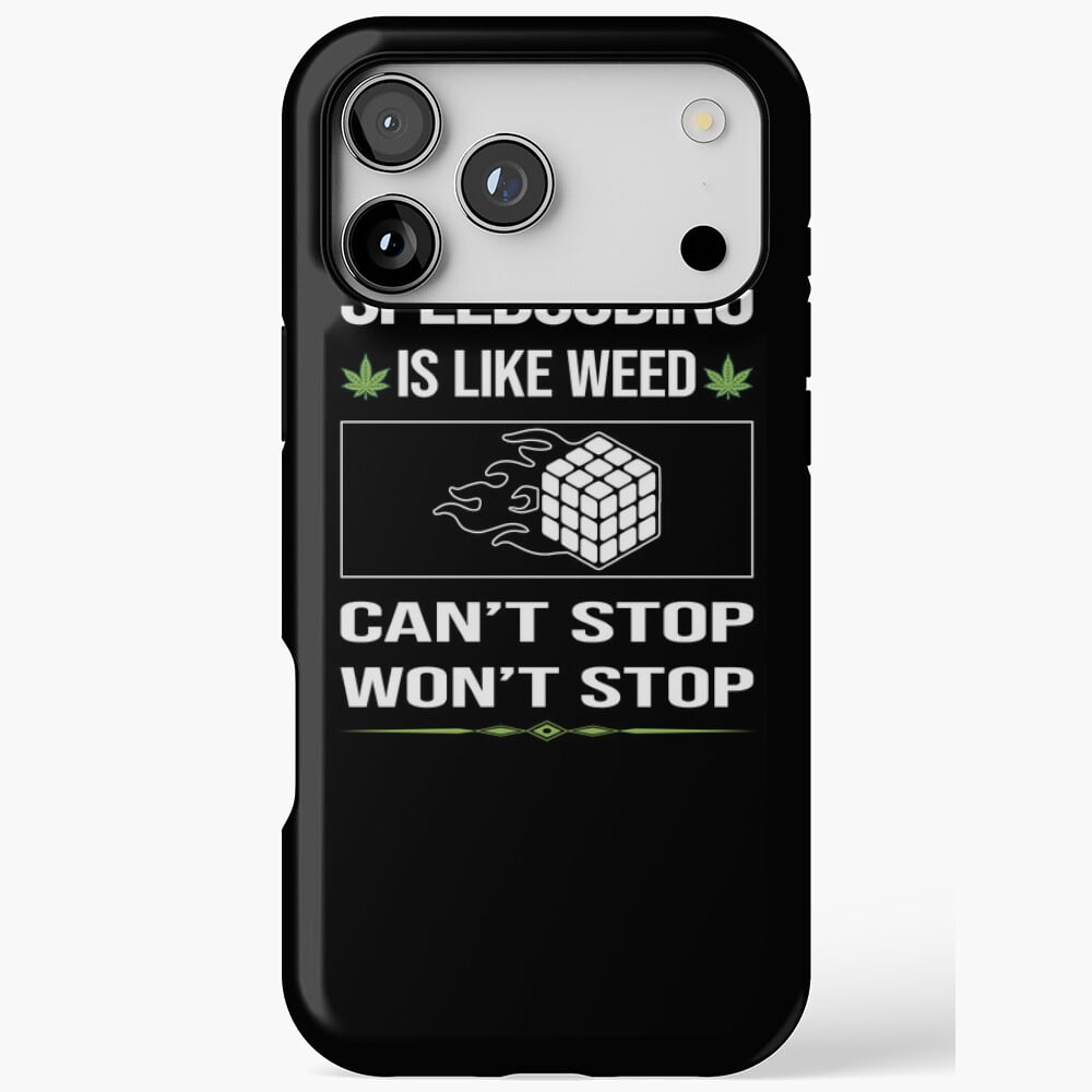 Cant Stop Speedcubing Funny Phone Case for iPhone 11 12 13 14 15 16 17 ...