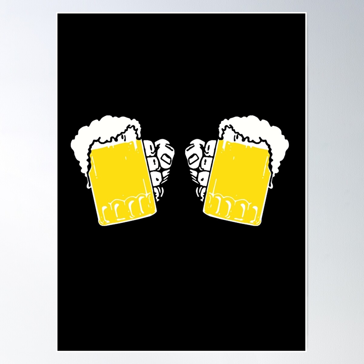 Cant Touch Face Beer Poster Wall Art, Modern Wall Decor For Living Room ...
