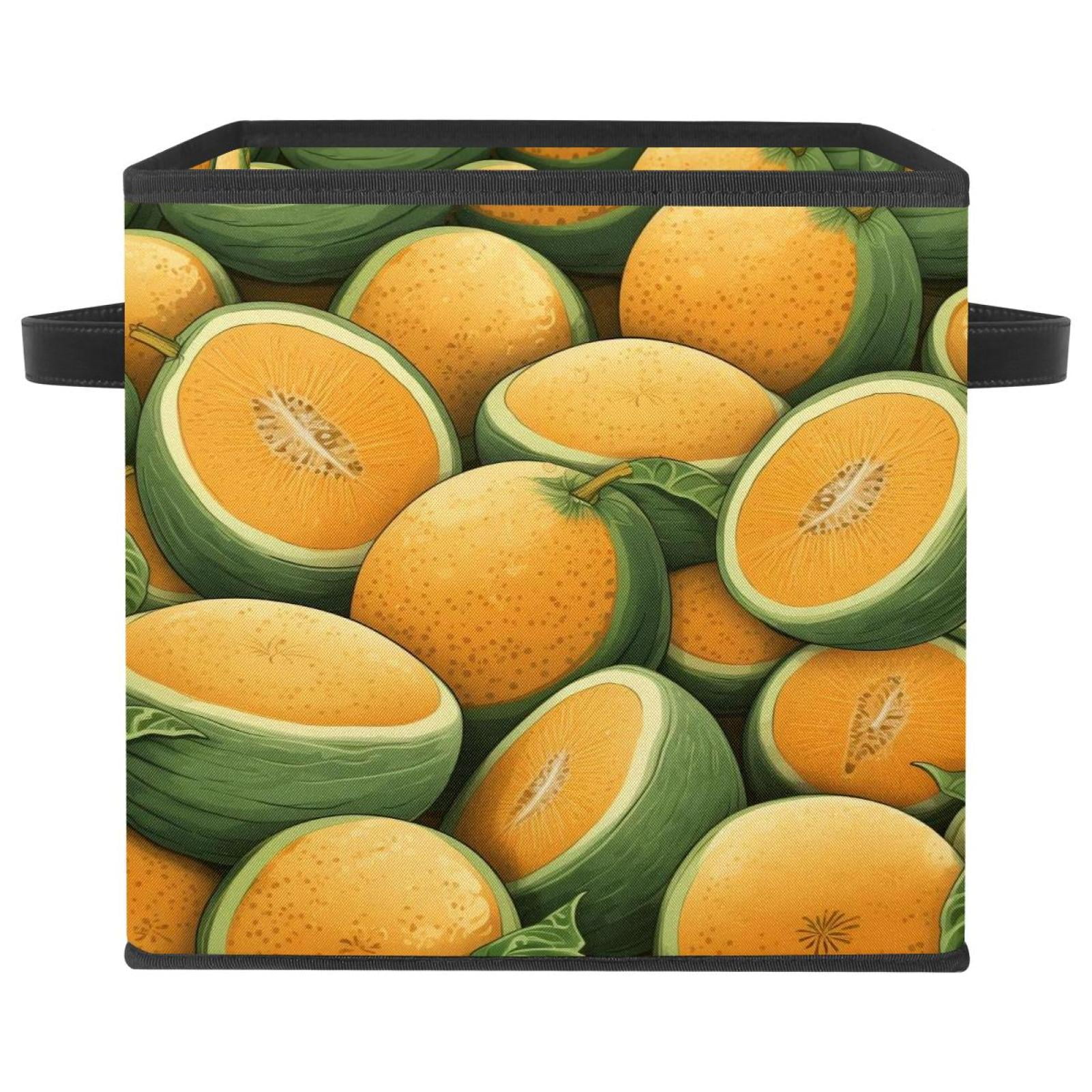 Cantaloupe Pile Storage Bins, Extra Large Closet Storage Cube for ...