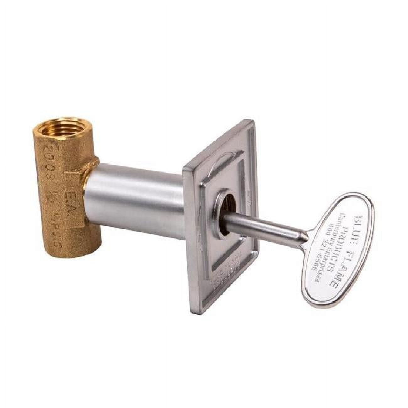 Canterbury 0.5 in. Multi Turn Straight Valve Kit with Square Flange & 3 ...