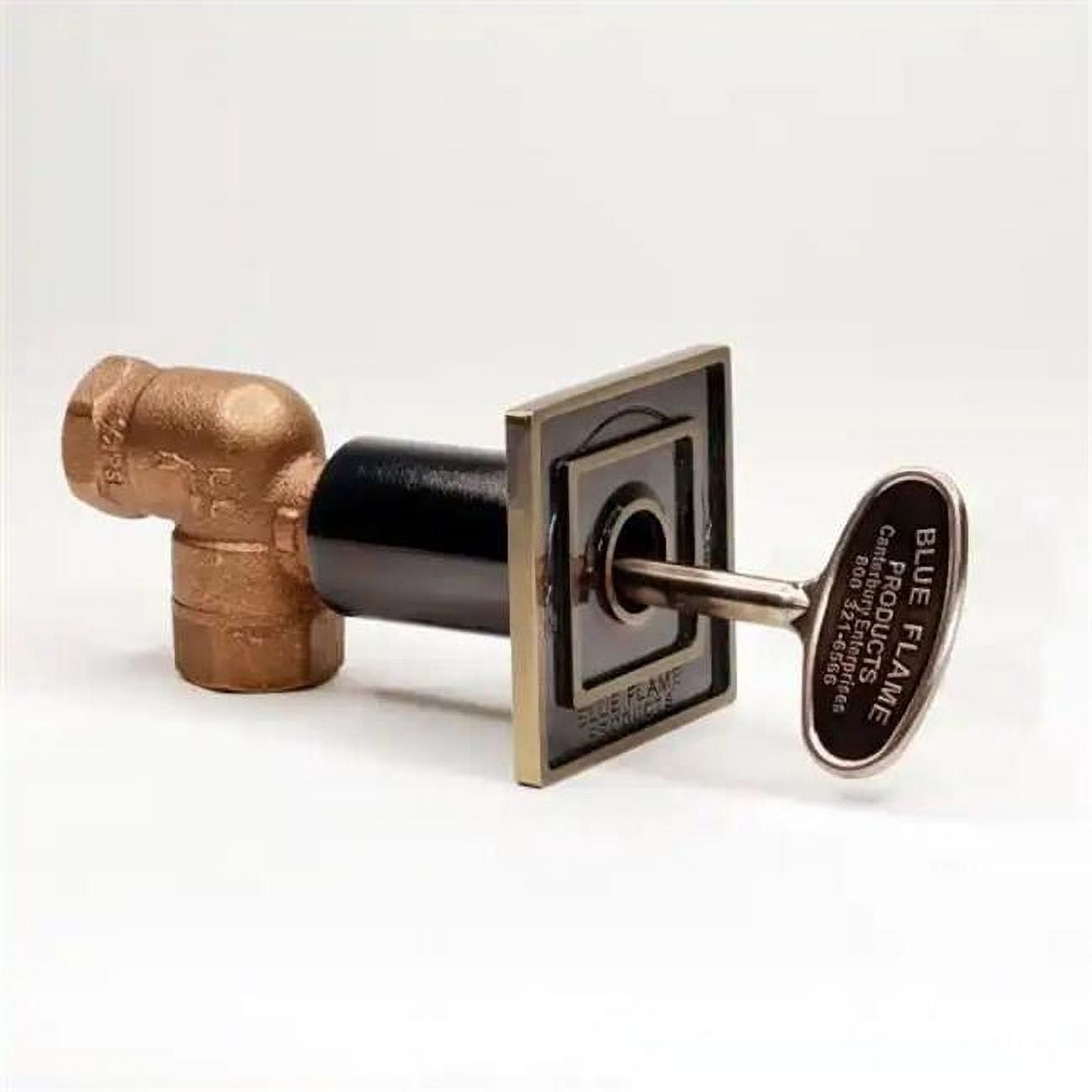 Canterbury 0.5 in. Quarter Turn Angled Valve Kit with Square Flange & 3 ...