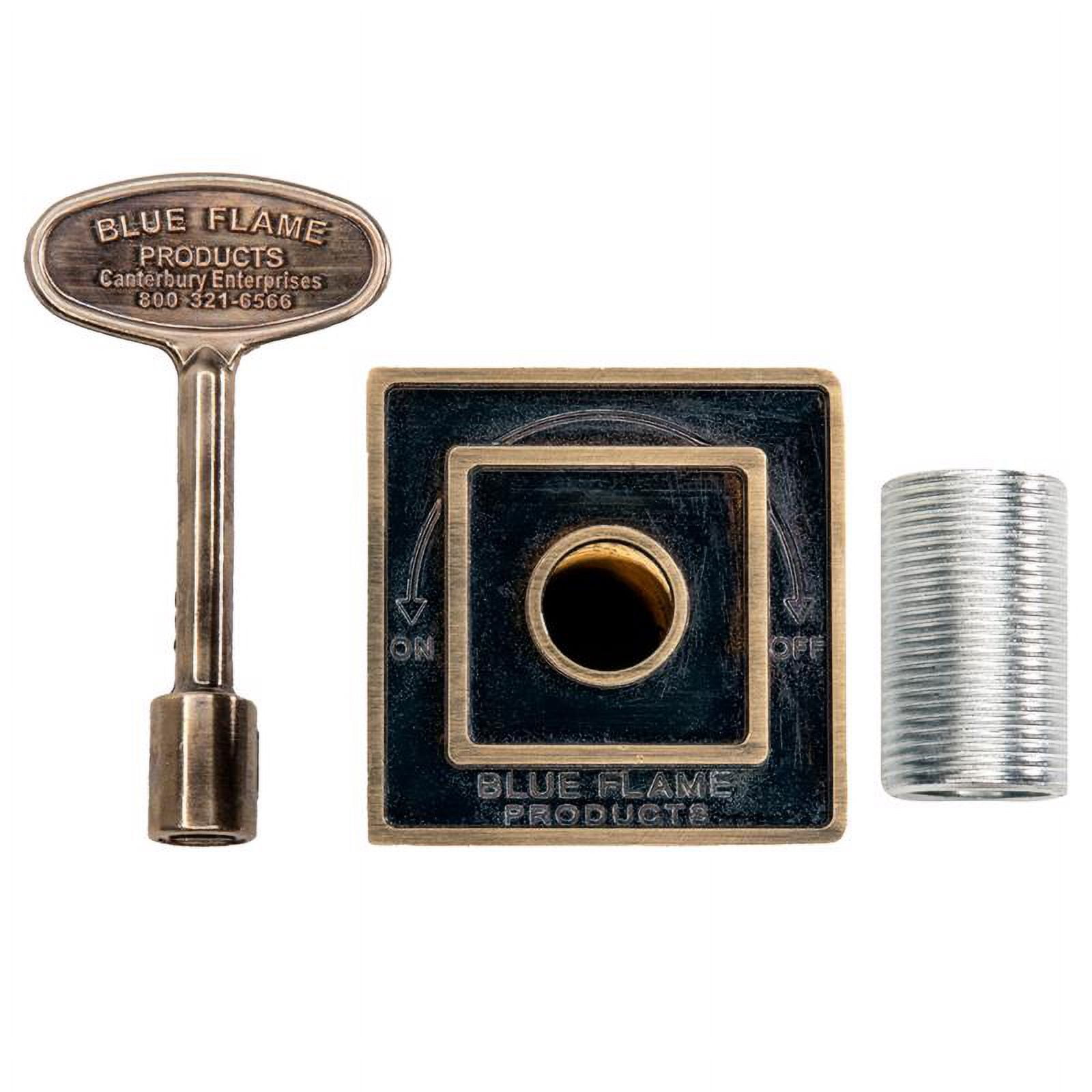 Blue Flame Antique Brass Universal Fit Square Flange & 3 In. Matching ...