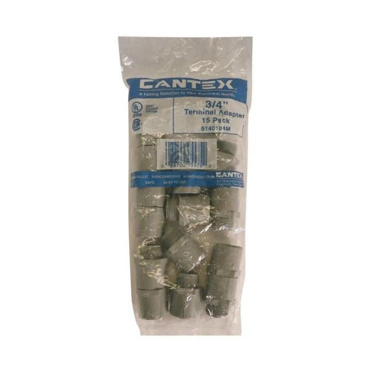 Cantex 3 4 In D Pvc Male Adapter For Pvc 15 Pk