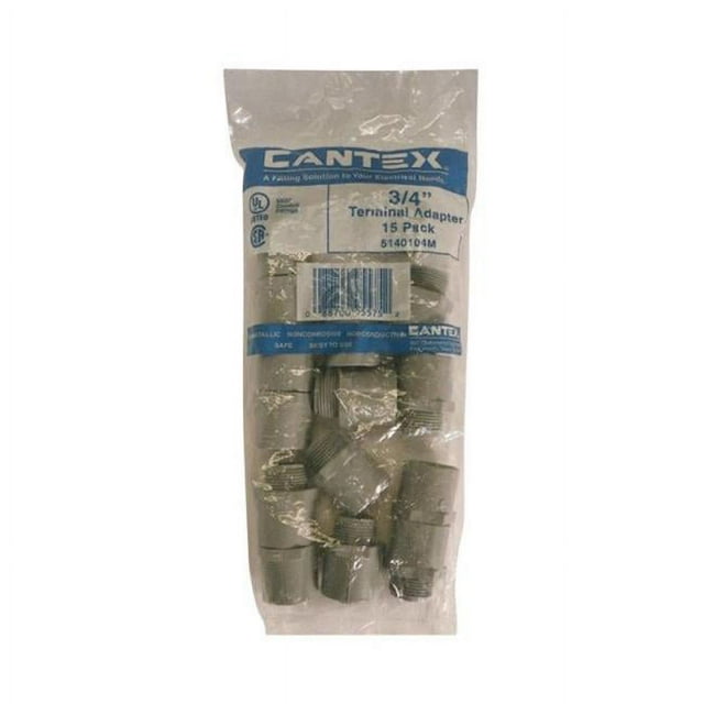 Cantex 3/4 in. D PVC Male Adapter For PVC 15 pk - Walmart.com