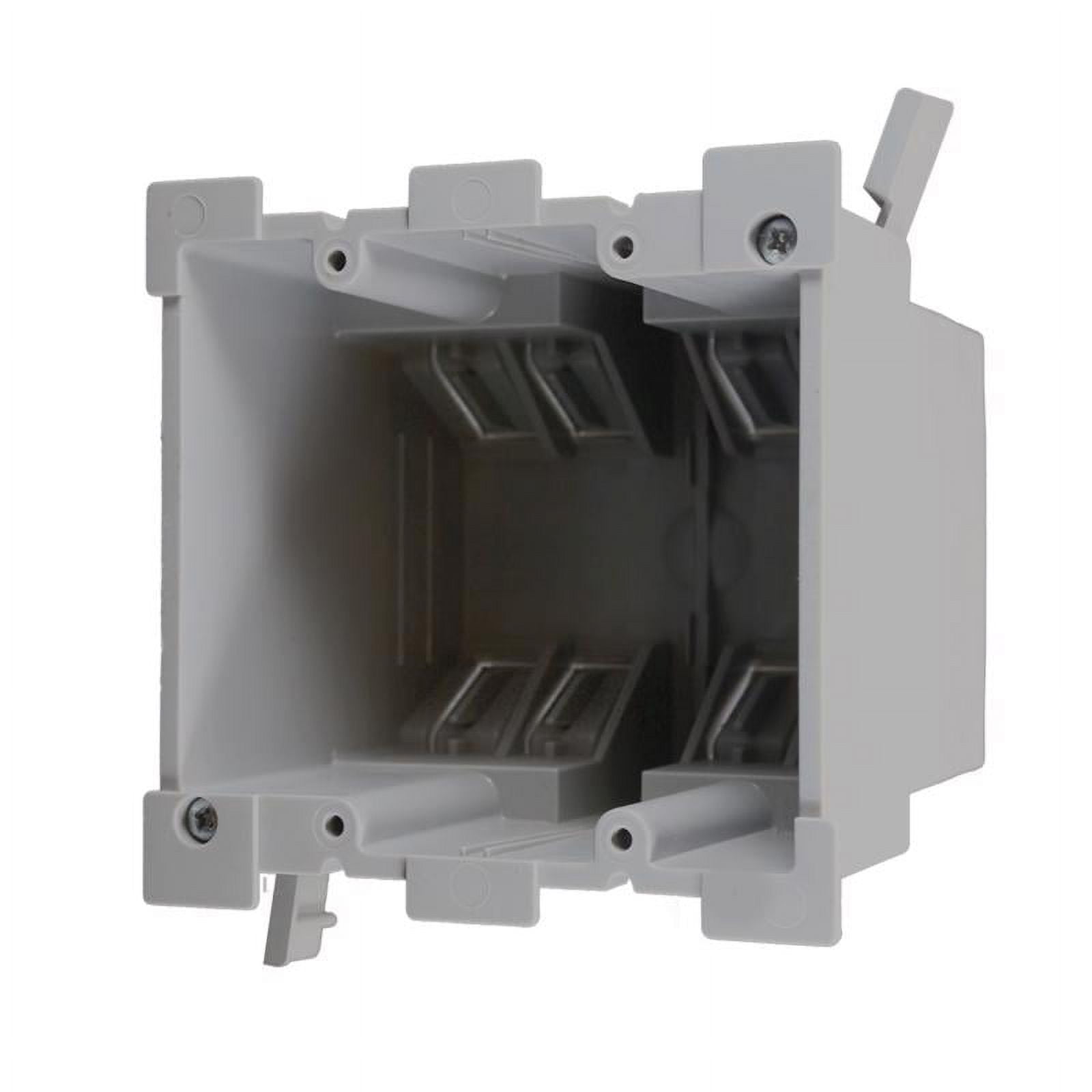 Cantex EZ Box Old Work 34 cu in Rectangle PVC 2 gang Outlet Box Gray ...