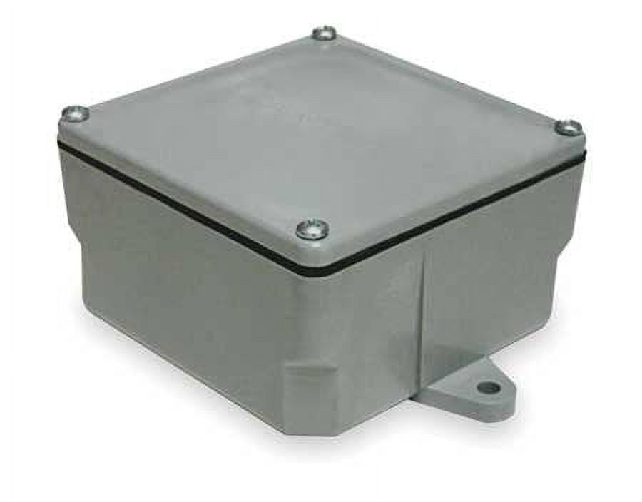 Cantex 5133713 Rigid PVC Molded Screw Cover Junction Box 12 Inch x 12 ...