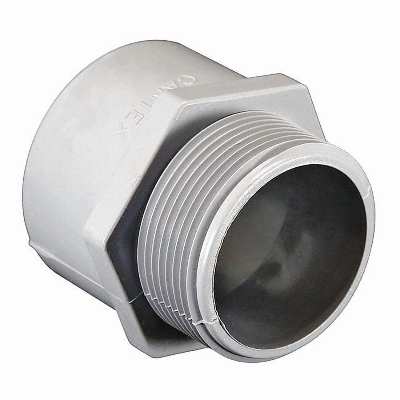 Cantex 5140106C 1.25 in. PVC Male Terminal Adapter - Walmart.com