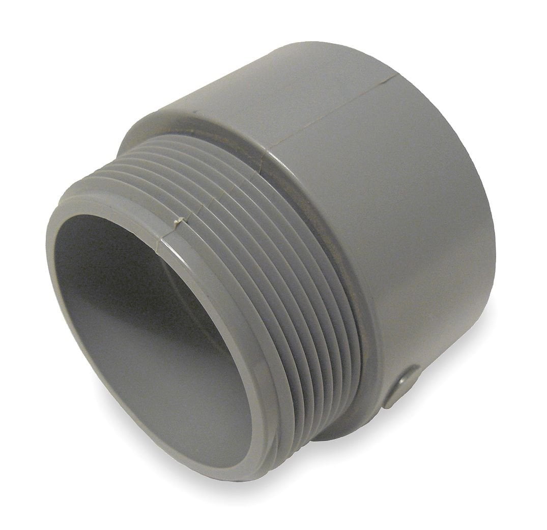 Cantex 5140110 Gray PVC Terminal Adapter 3 Inch - Walmart.com