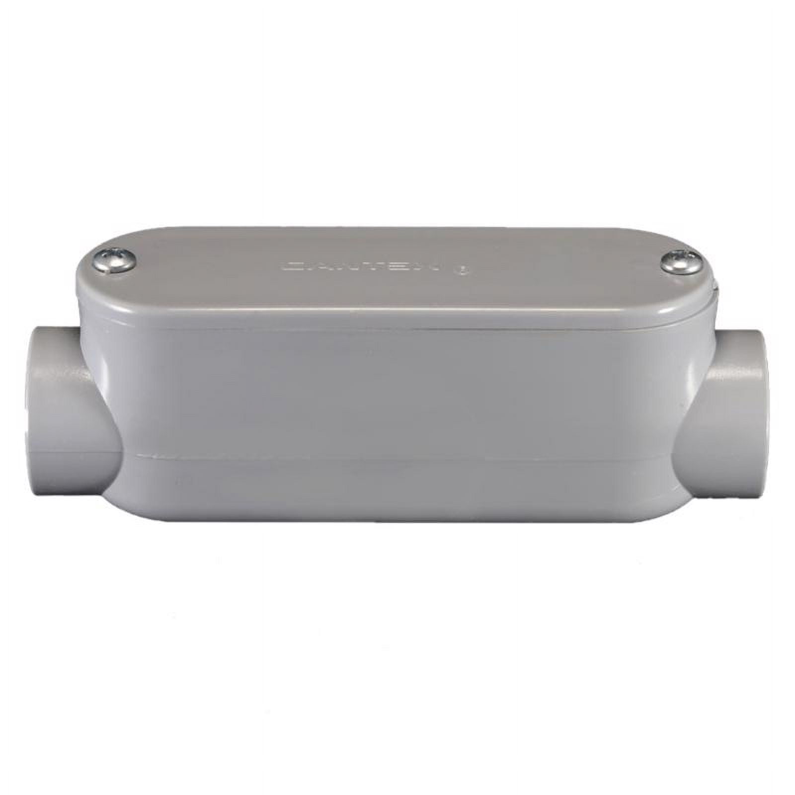 Cantex Conduit Outlet Body, PVC, C, Conduit Outlet Body Hub Size: 1/2 ...