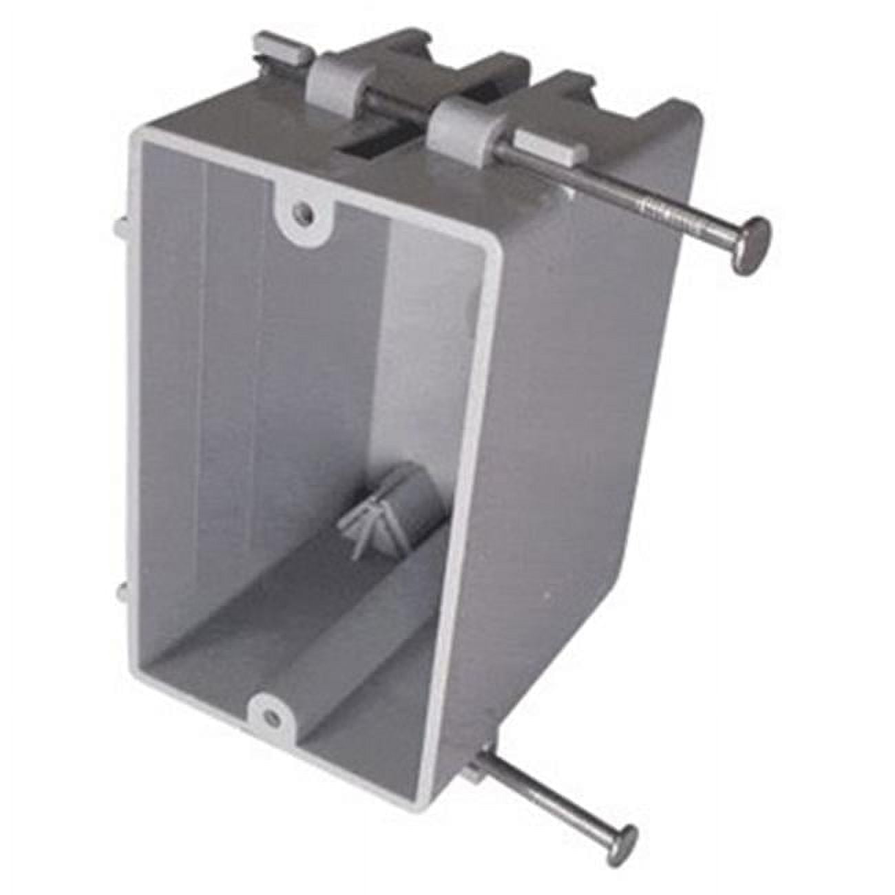 Cantex EZ Box New Work 18 cu in Rectangle PVC 1 gang Outlet Box Gray ...