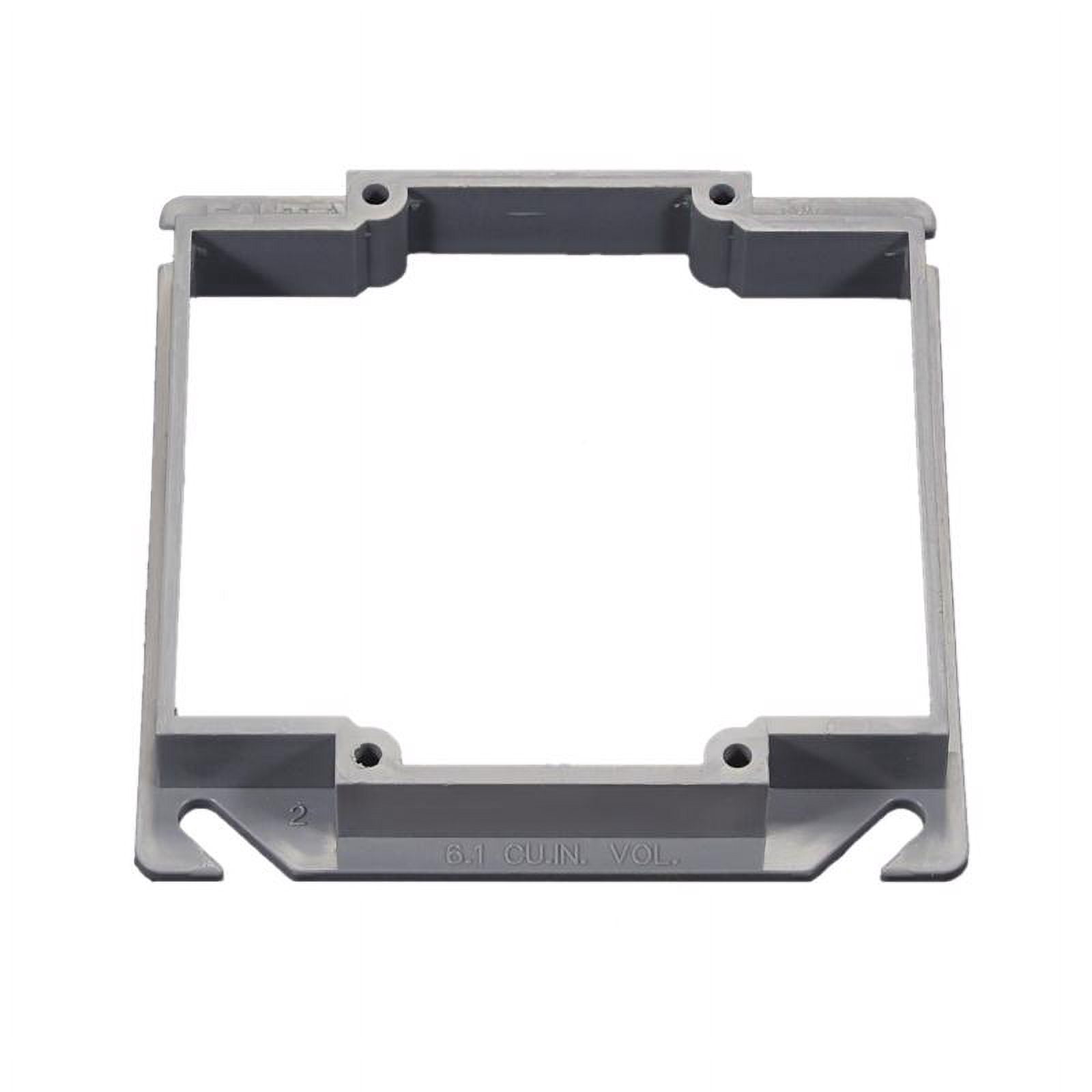 CANTEX Plaster Ring,2-Gang,1/2" Riser,PVC EZ06DXAR - Walmart.com
