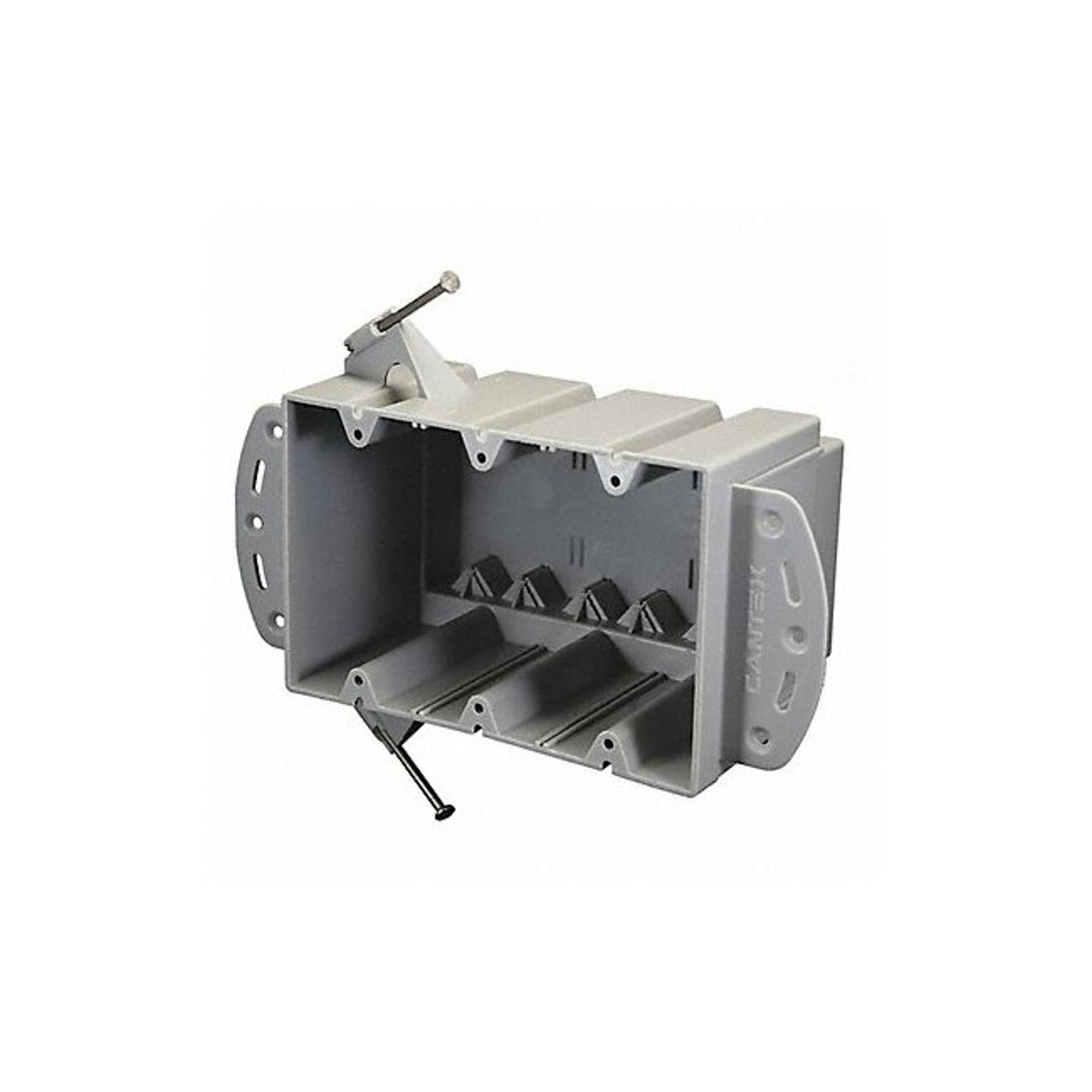 Cantex Electrical Box,3 Gang,74 cu in,PVC EZ74TNR - Walmart.com