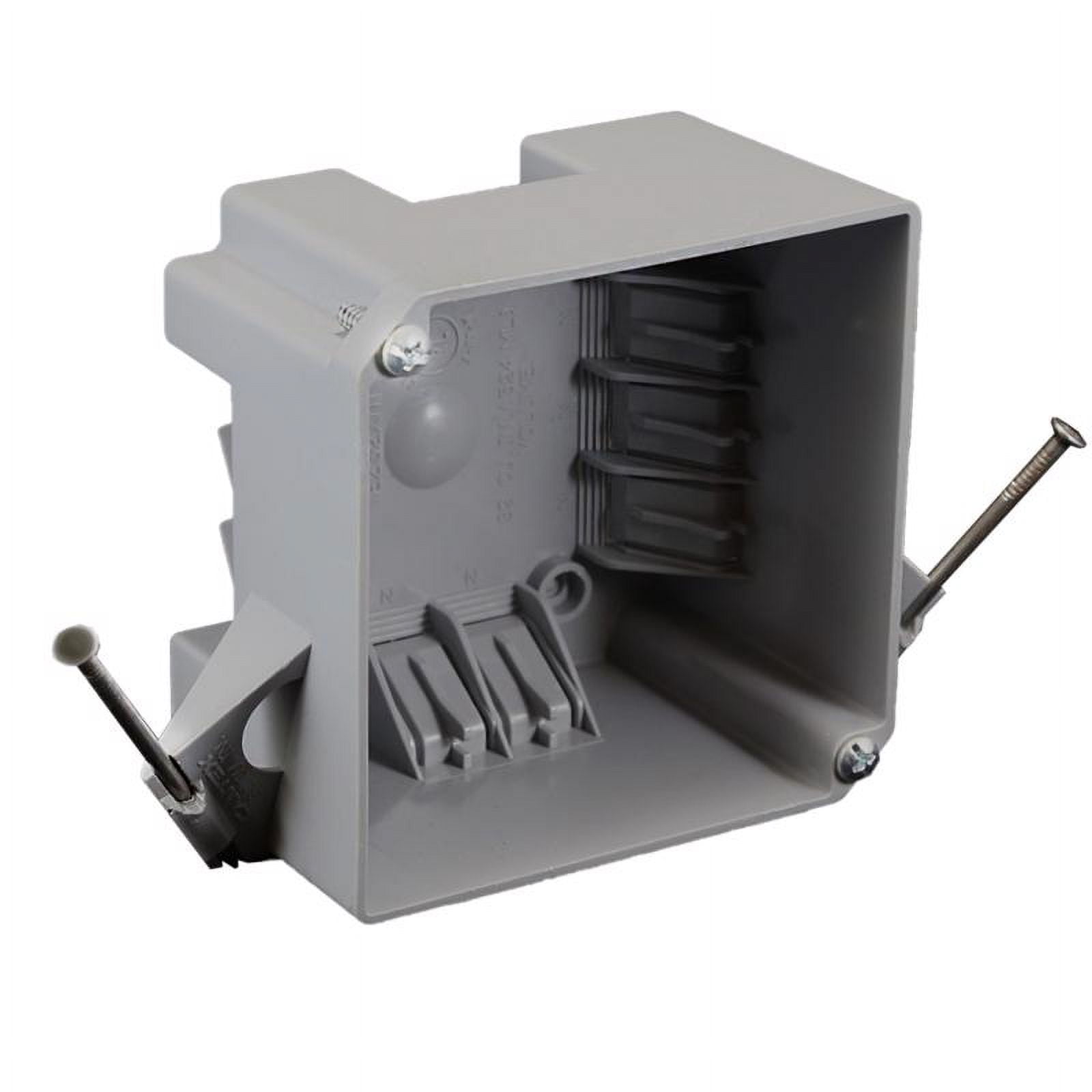 Cantex Industries 45562006 EZ32XNR 4 in. PVC Square Deep Box with Nails ...