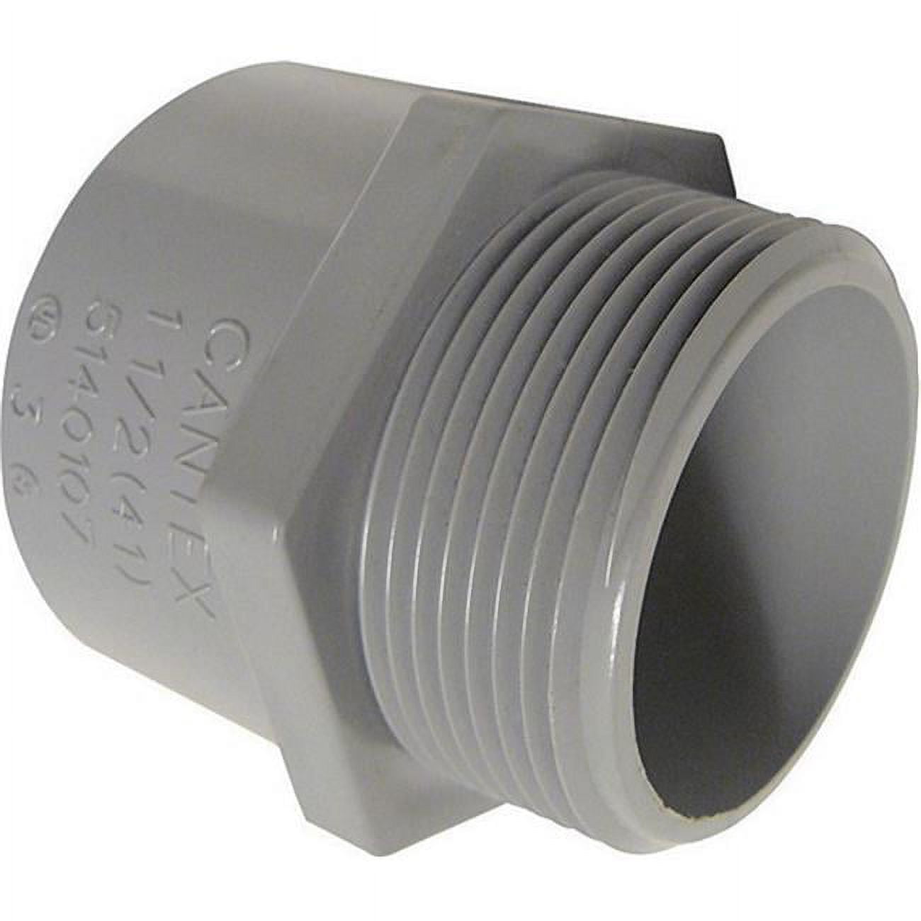 Cantex Pvc Male Terminal Adapter Threaded 1 1 2 Ul Schedule 40