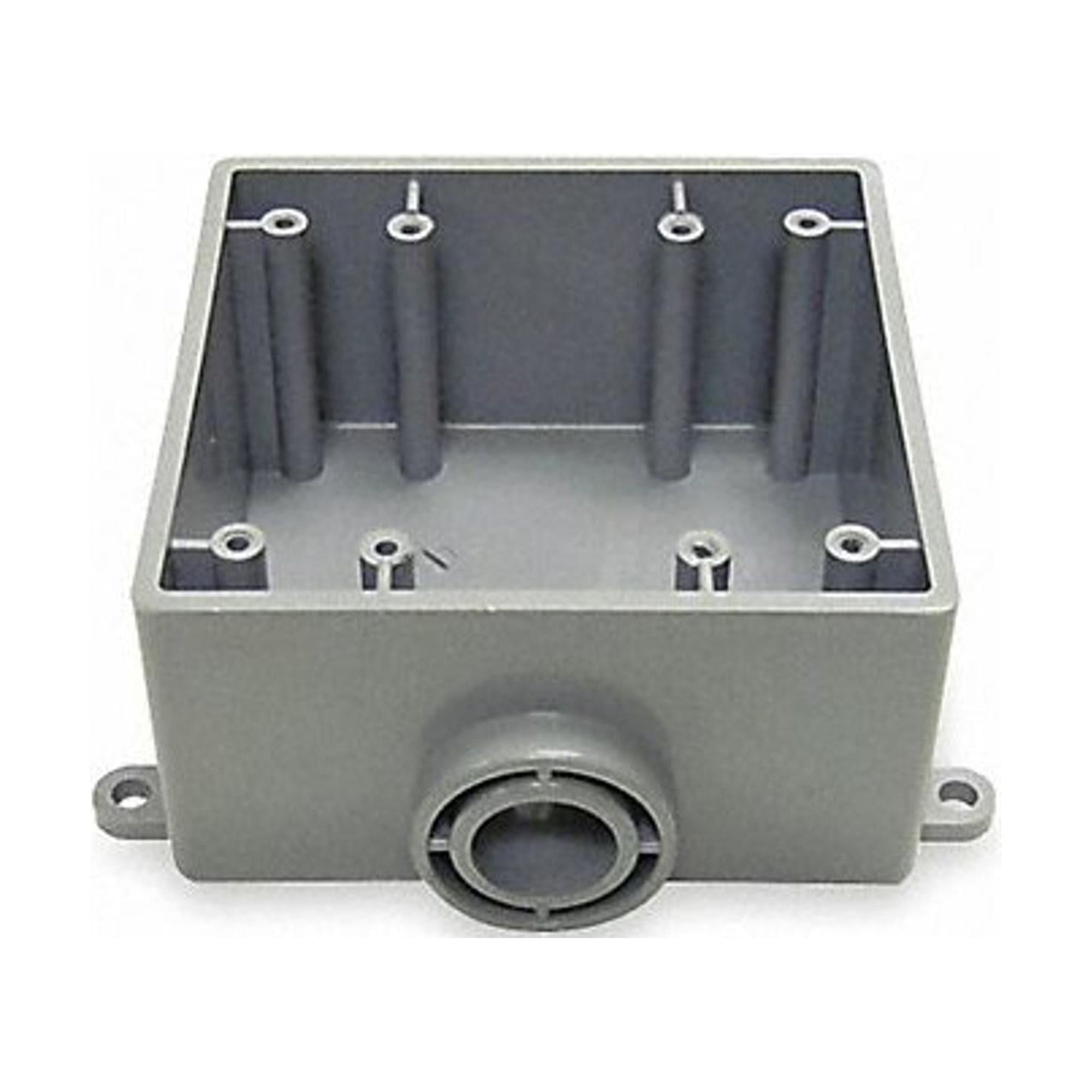 Cantex Weatherproof Box,2Gang,1 in Hub,PVC 5133382 - Walmart.com