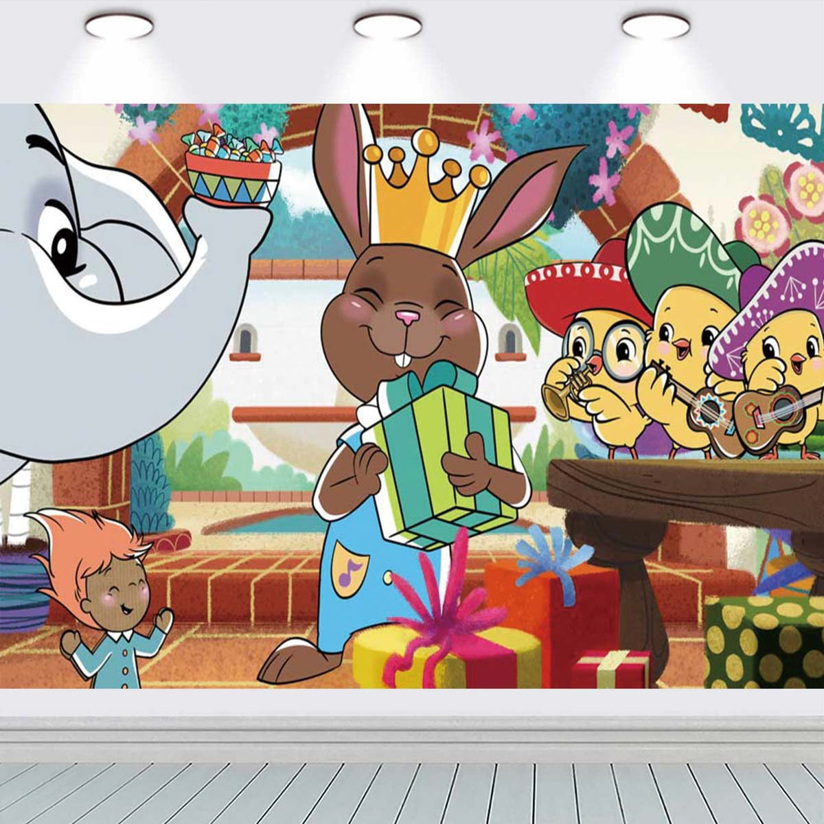 Canticos Post school Wall Decor Birthday Banner Backdrop Background ...