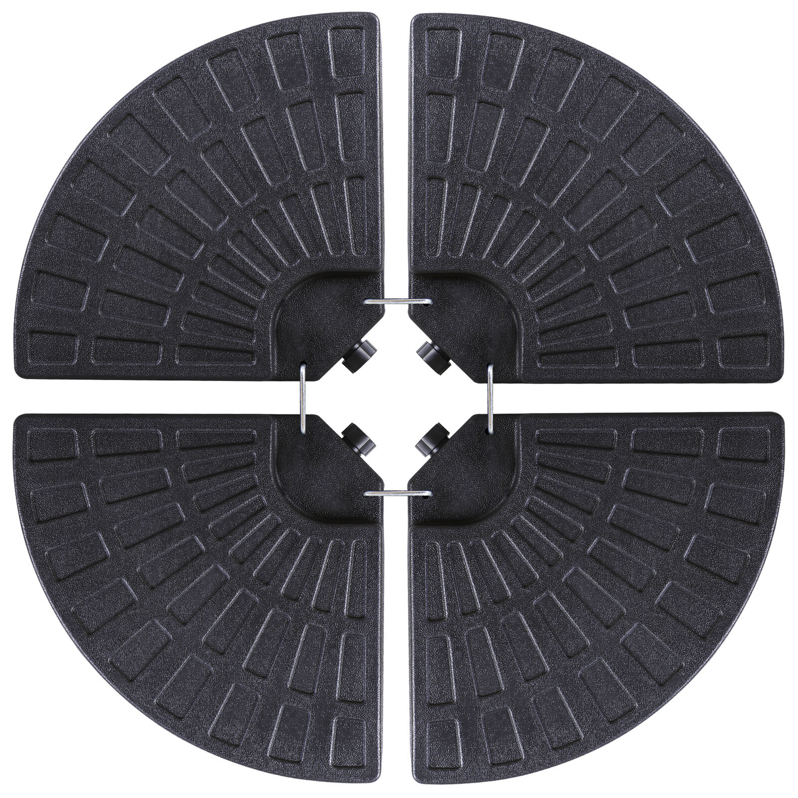 Cantilever Offset Patio Umbrella Circular Base Stand W/ Carry Handles ...