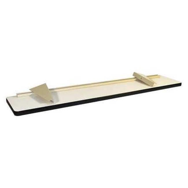 Cantilever Shelf, White ESD Laminate with Black T Mold Edging, Light ...