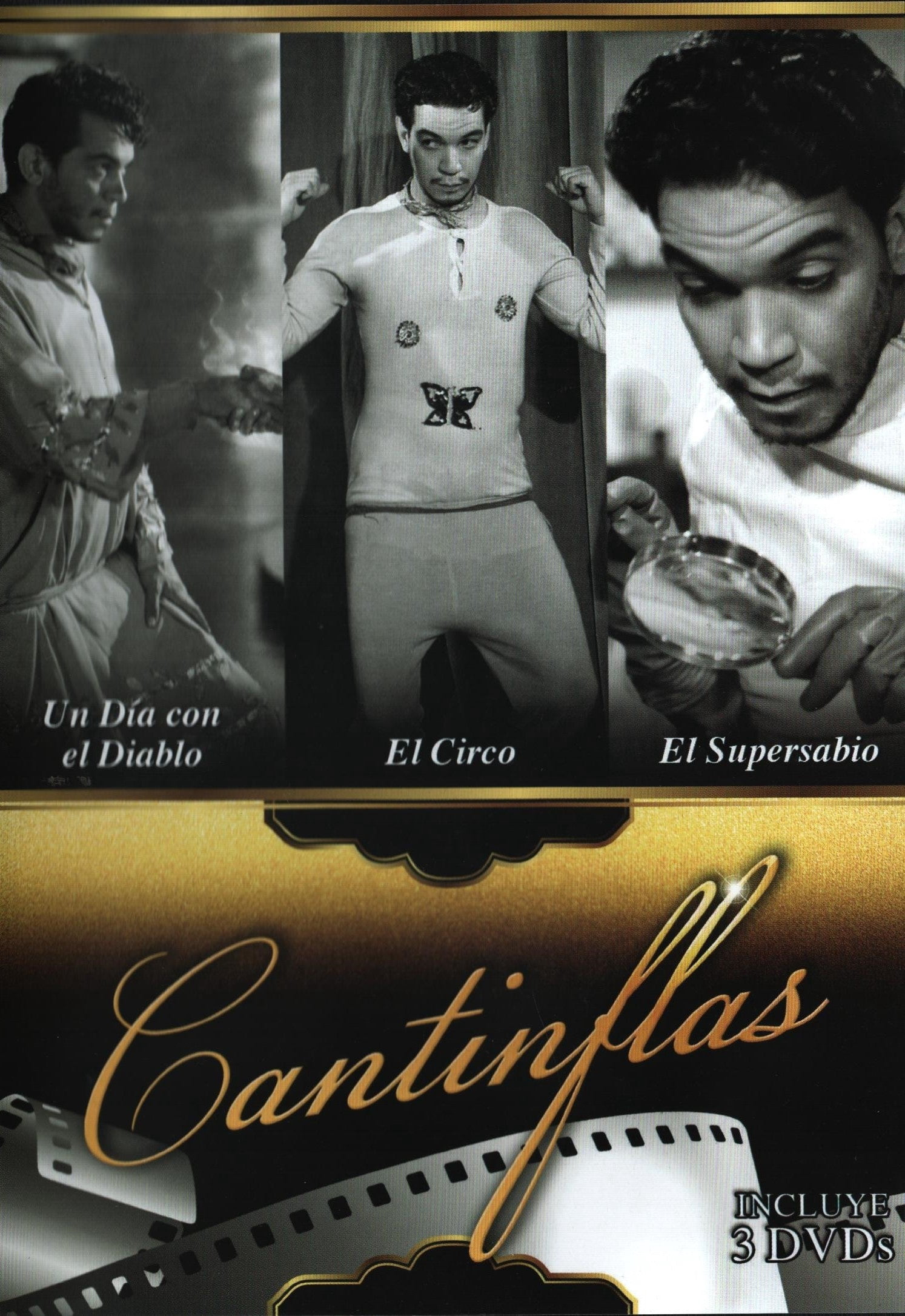 Cantinflas Mario Morino Three Spanish Movies DVD Set Un Dia Con El ...