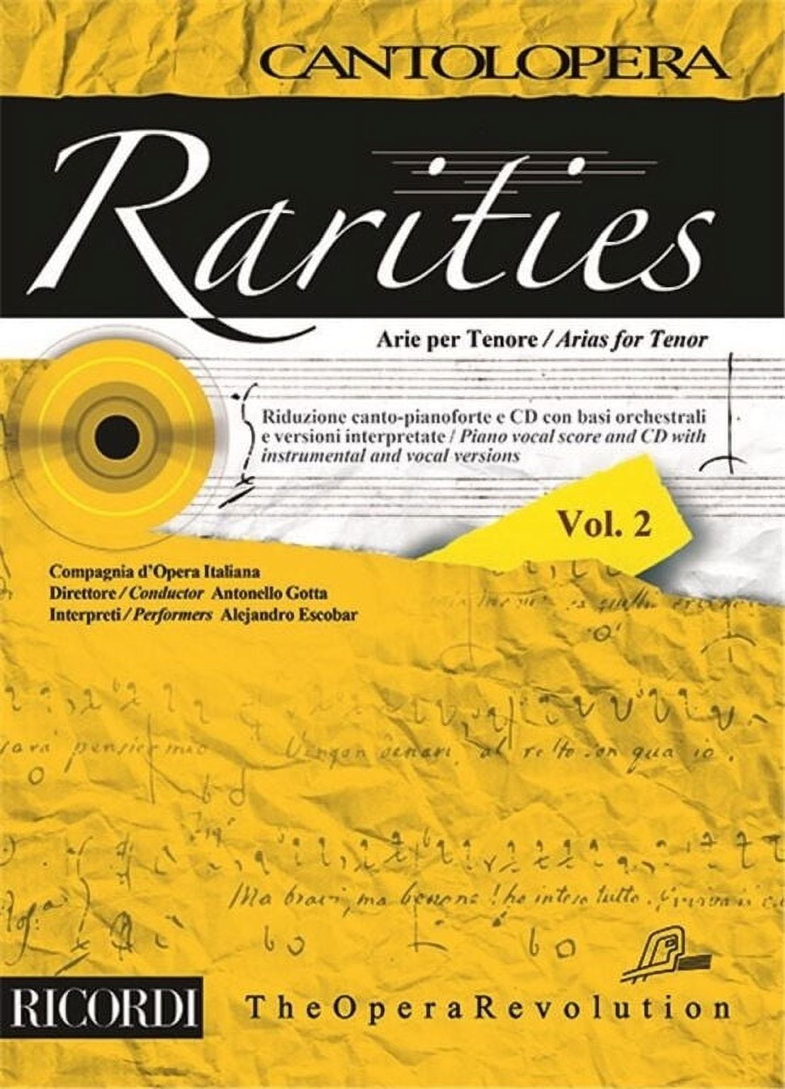 Cantolopera: Rarities - arie per tenore vol. 2 +CD / Arias for Tenor ...