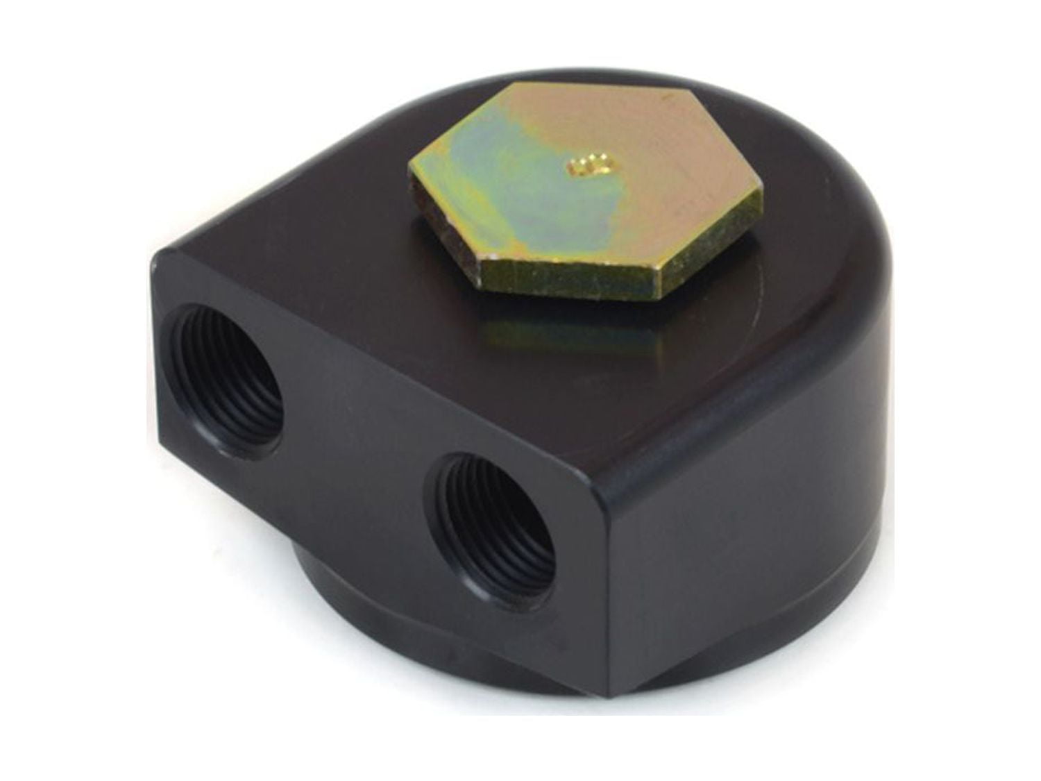 Canton 22-593 Billet Aluminum Remote Oil Filter Adapter LS1 90 Degree ...