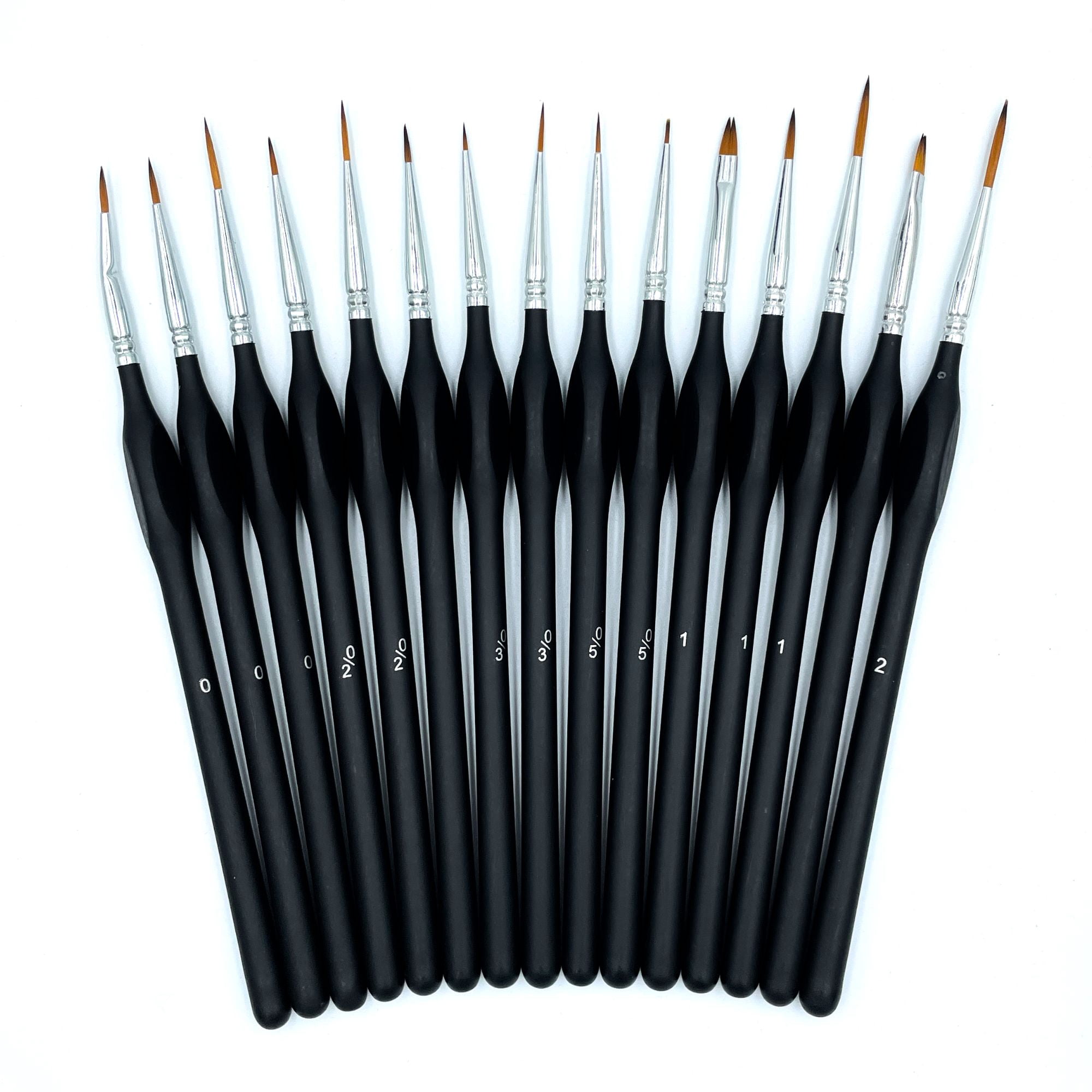 Cantoo City Miniature Paint Brushes Set 15-Piece Acrylic Paint Brushes ...