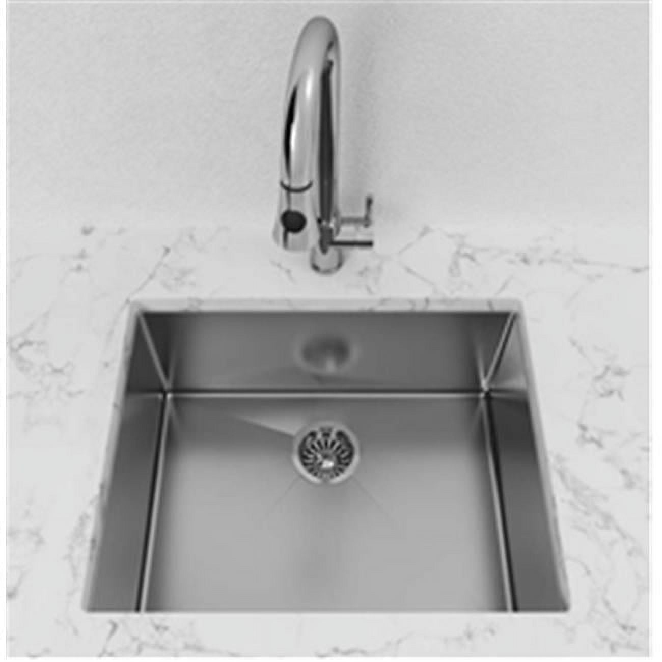 Cantrio Koncepts KSS-112 Single Bowl Stainless Steel Undermount Kitchen ...