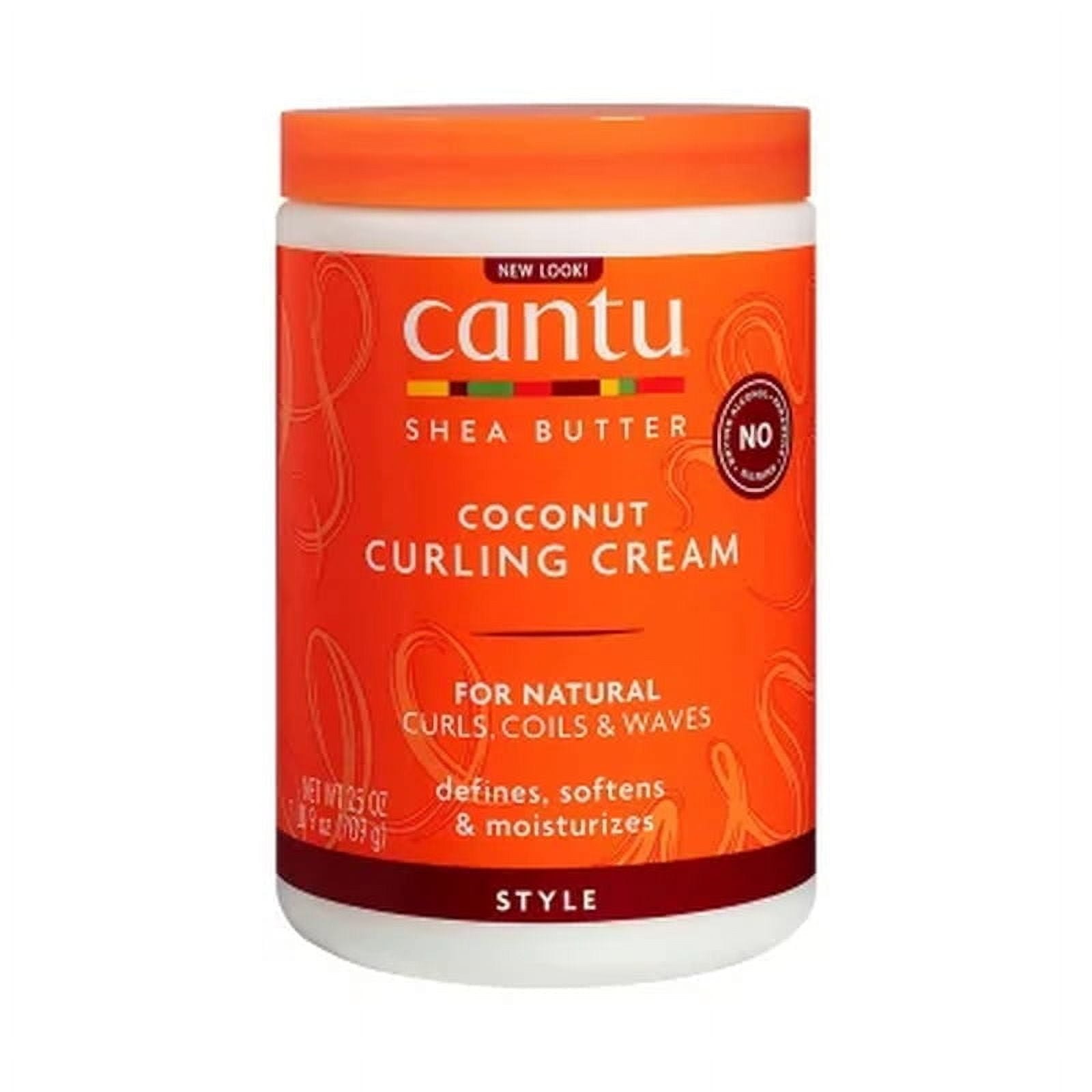 Cantu Coconut Curling Cream, 25 Oz, Shea Butter, Sulfate-Free, Defines ...