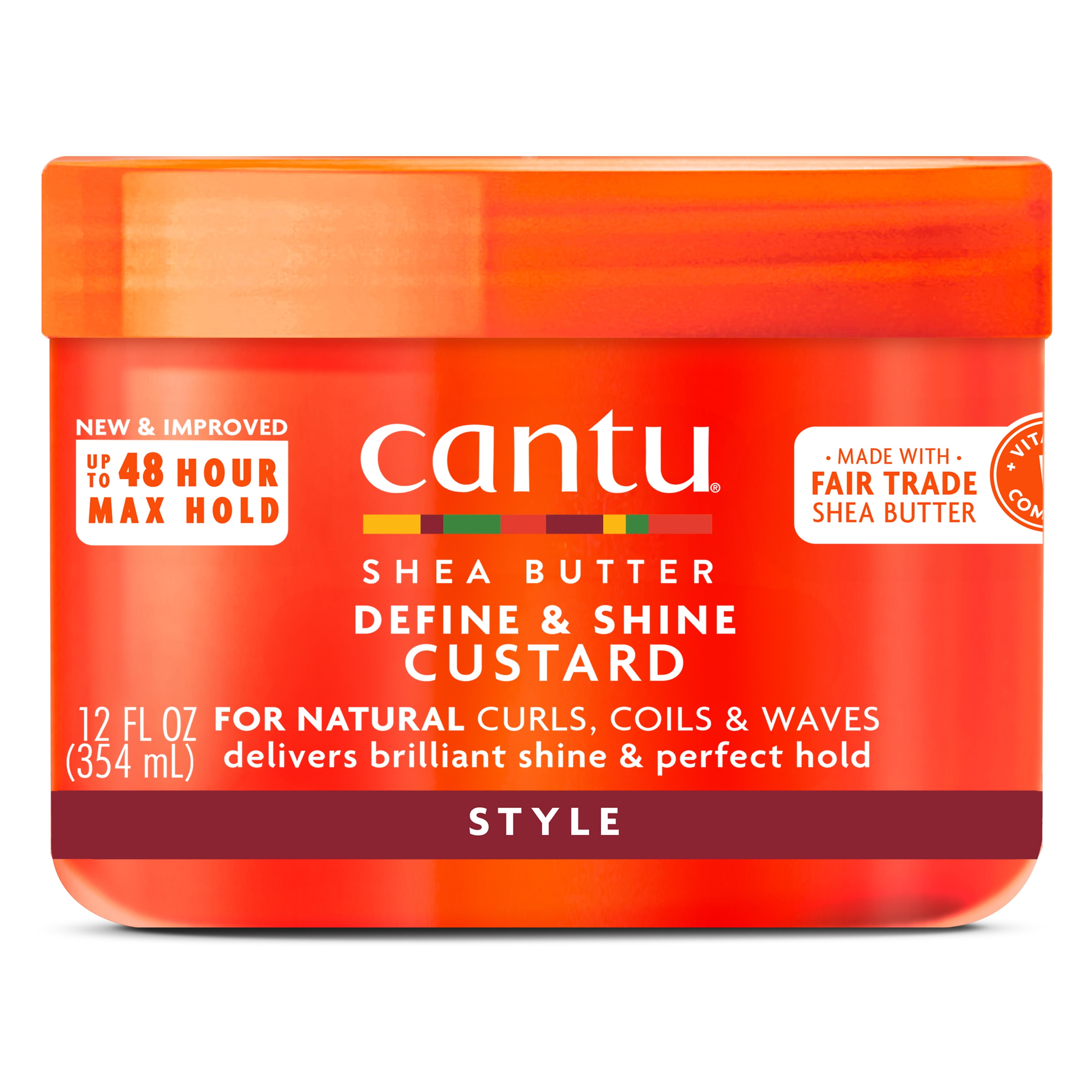 Cantu Define & Shine Custard with Shea Butter, 12 fl oz - Walmart.com