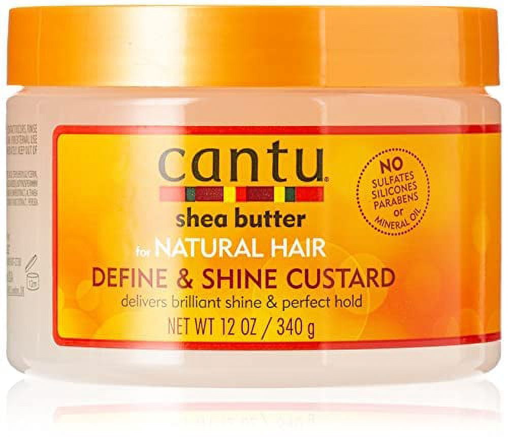 Cantu Define & Shine Custard with Shea Butter for Natural Hair, 12 oz ...