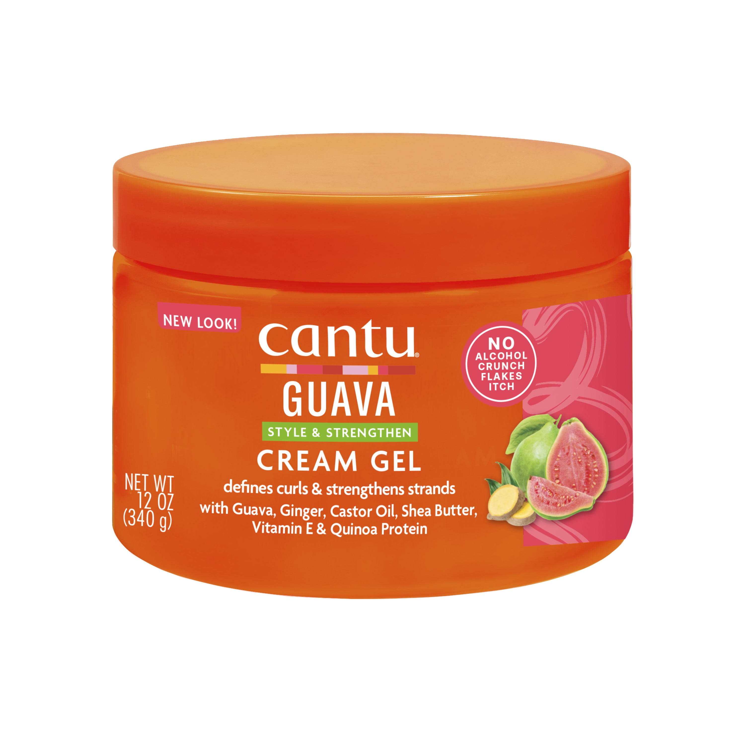 Cantu Guava & Ginger Curl Strengthening Cream Gel, 12 fl oz - Walmart.com